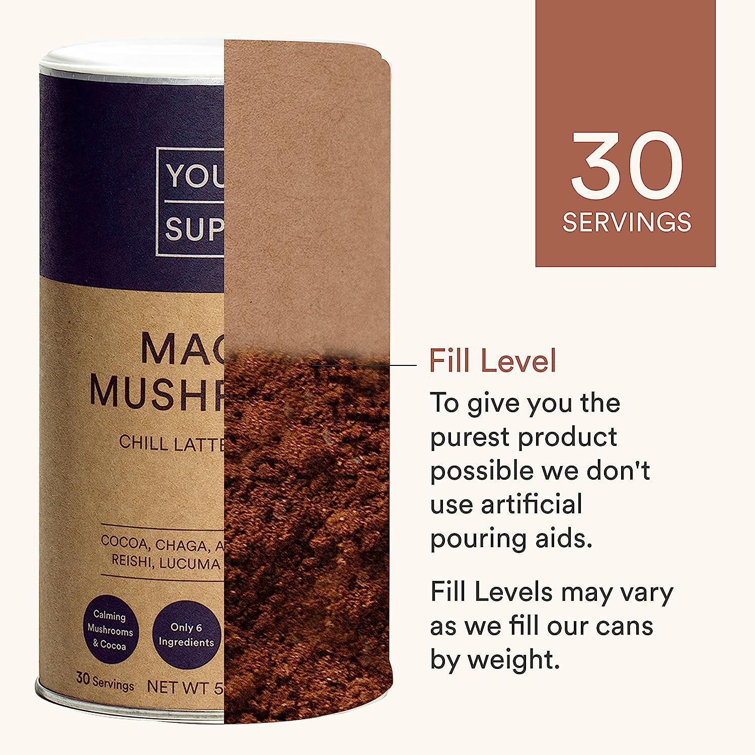 Organic Mushroom Superfood Powder with Ashwagandha for Natural Calm ...