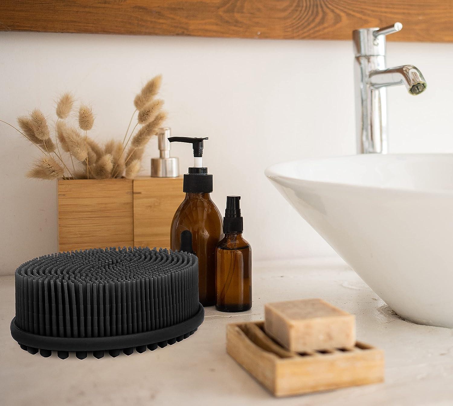 Silicone Body Scrubber for Shower - Exfoliating Bath Scrubber for Men ...