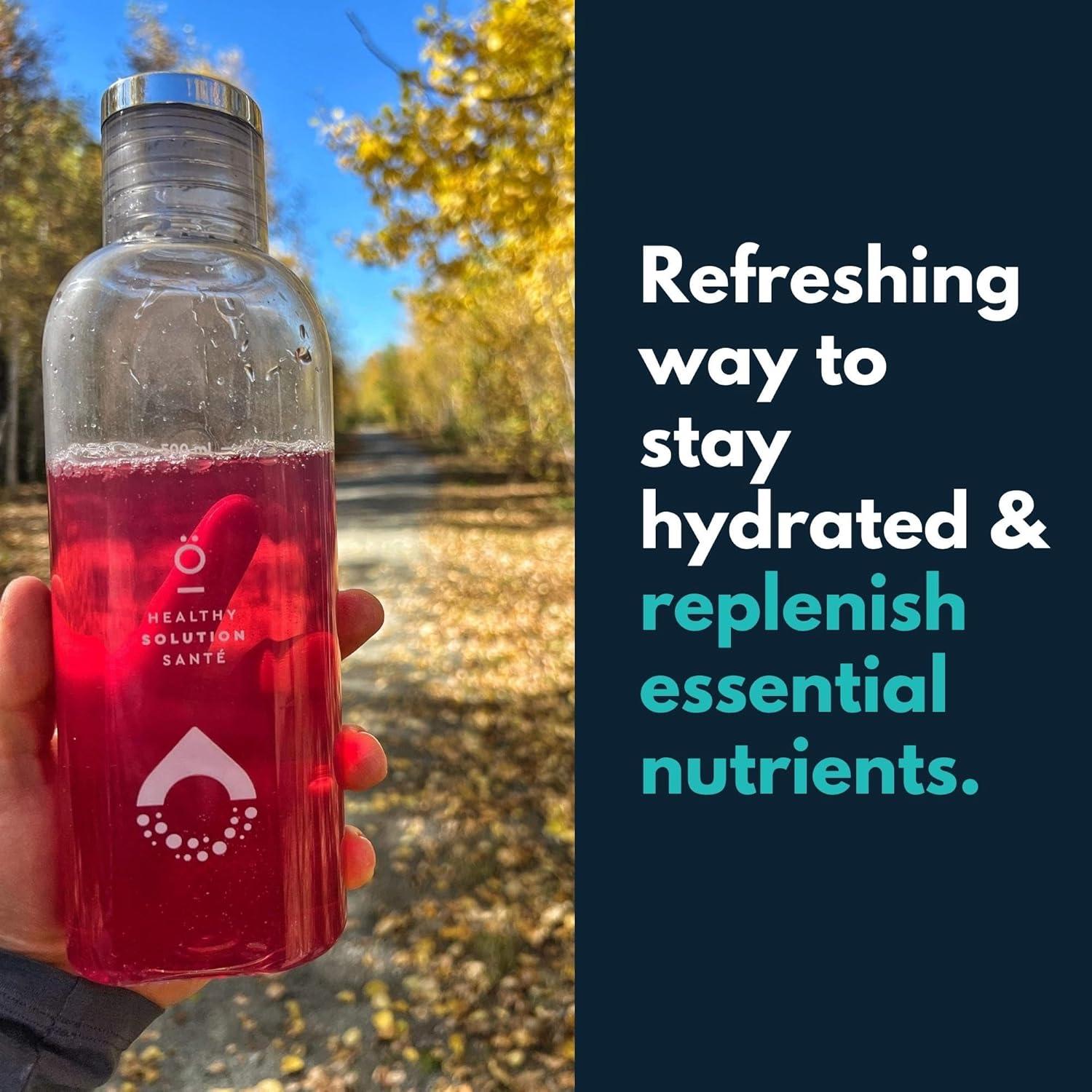 Hydration Vitamin-Rich Water Enhancer Powder Mix - Raspberry ...