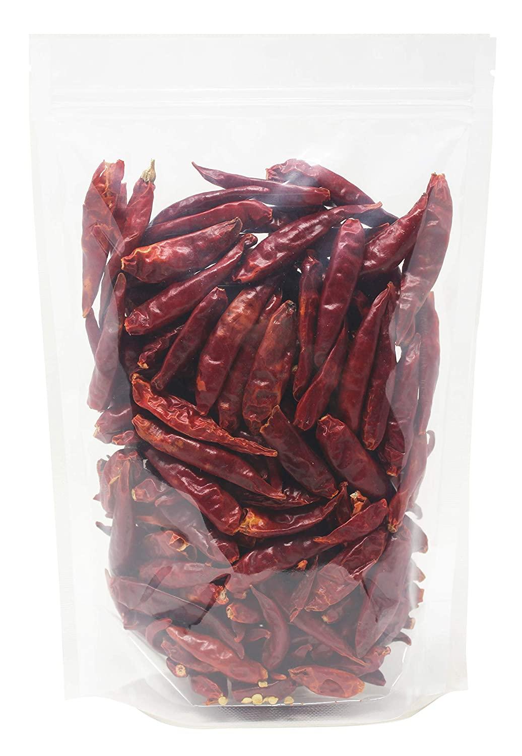 Natruen Whole Dry Szechuan Chinese Red Chili Pods 4oz - Mild Facing ...