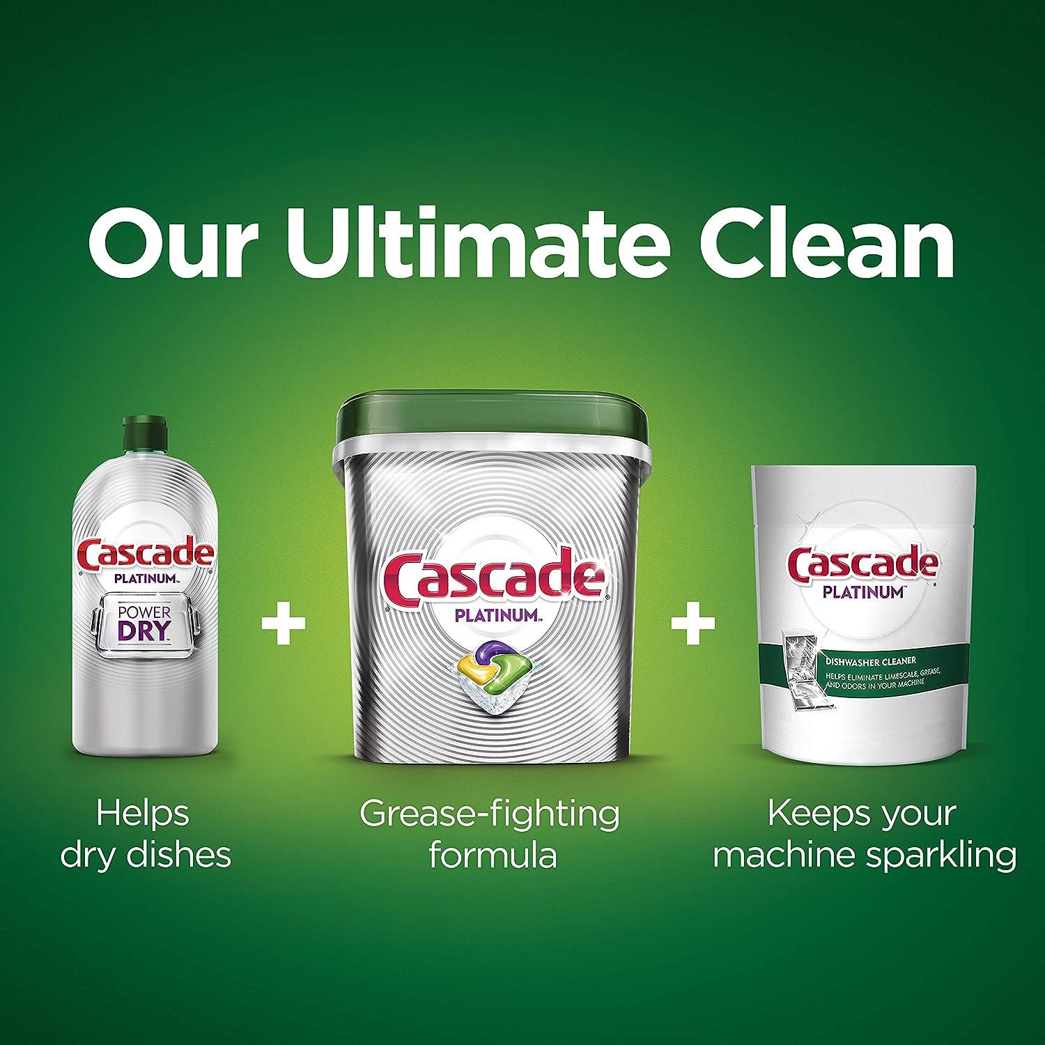 Cascade Original Dishwasher Pods, Actionpacs Dishwasher Detergent ...