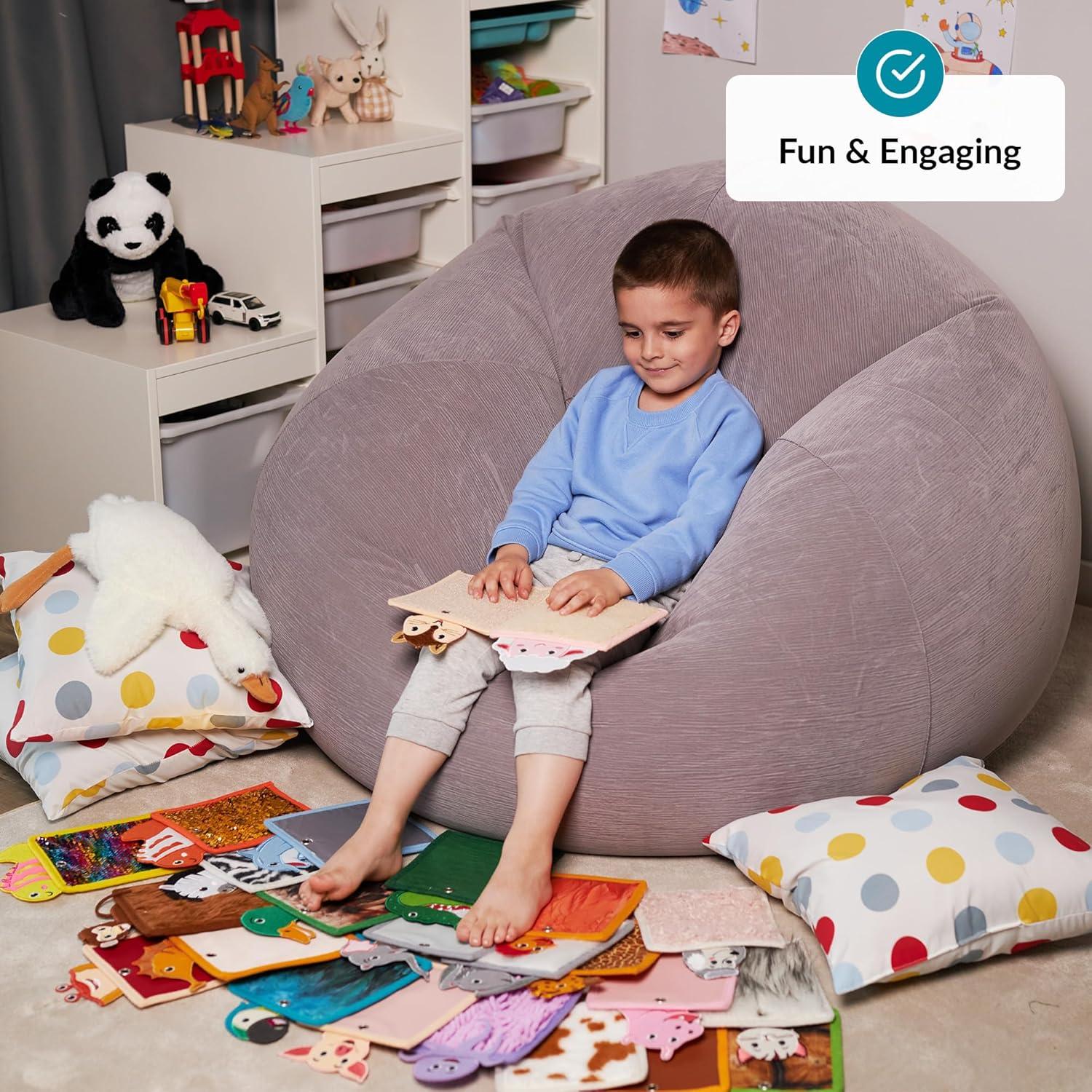 24-Pack Sensory Mats for Autistic Children | Tactile Sensory Tiles ...