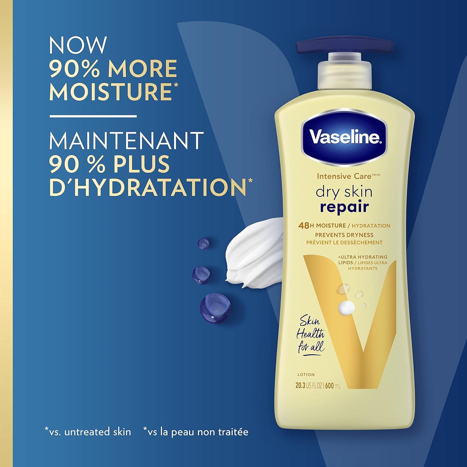 Vaseline Intensive Care Lotion for dry skin Dry Skin Repair ...