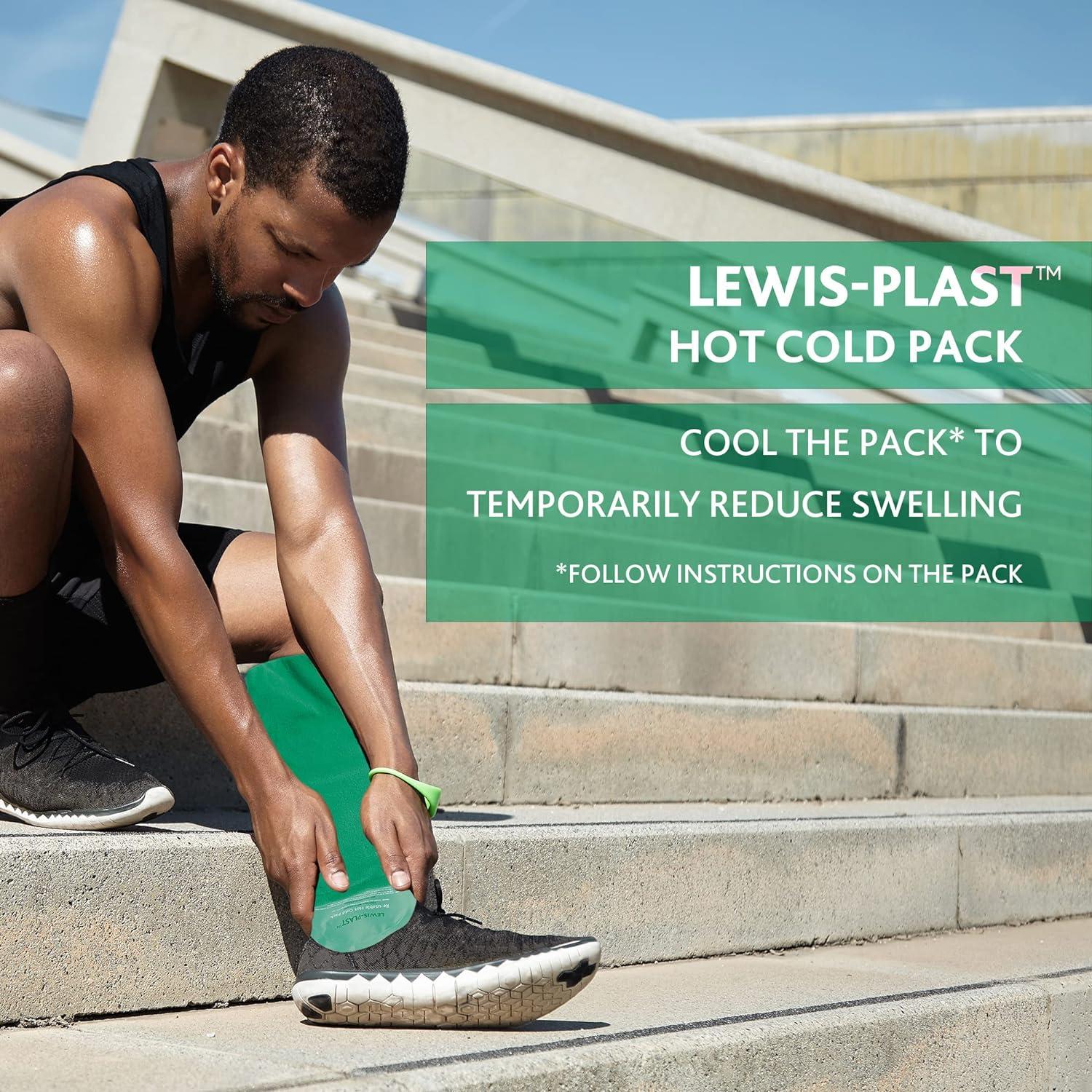 Lewis-Plast Premium Hot & Cold Reusable Gel Pack Compress Wrap with ...