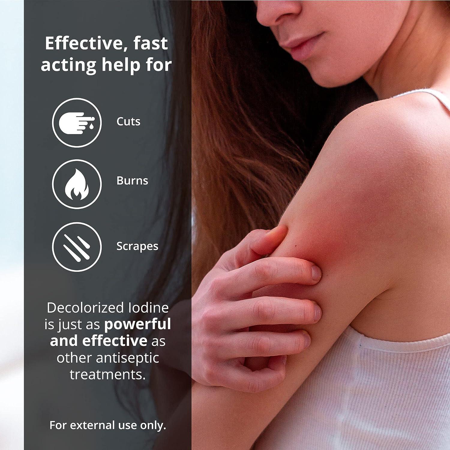 De La Cruz Decolorized Iodine Tincture - Clear Solution Antiseptic ...