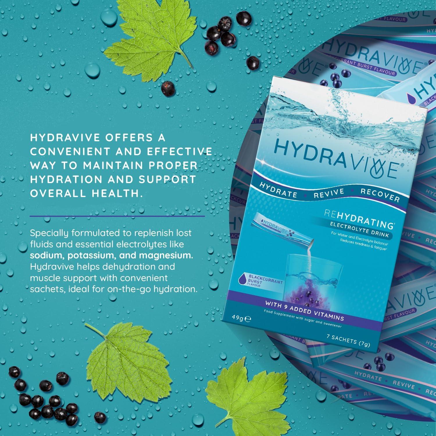 Hydravive Rehydration Electrolytes Powder - High Strength Vitamin C and ...