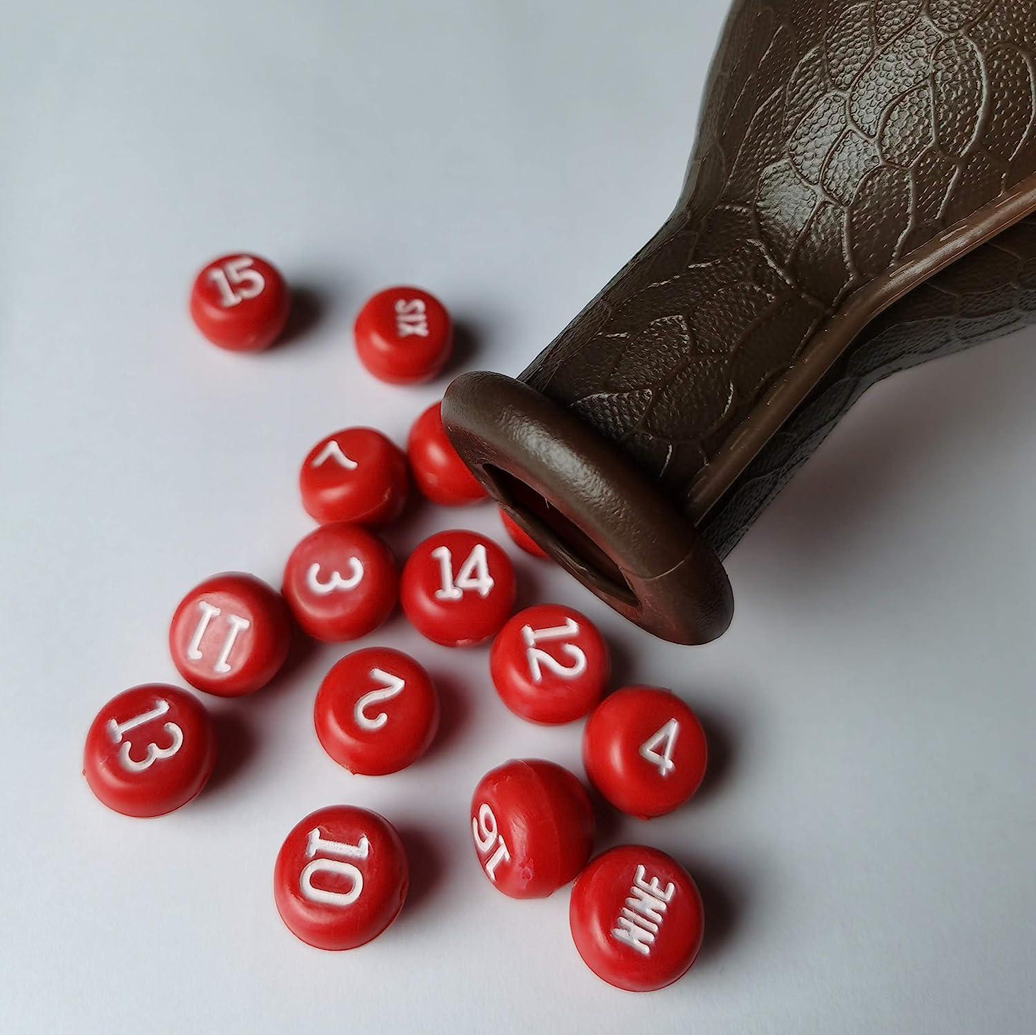 BALIKEN Billiard Pool Plastic Talley Shaker Bottle with Peas Balls ...