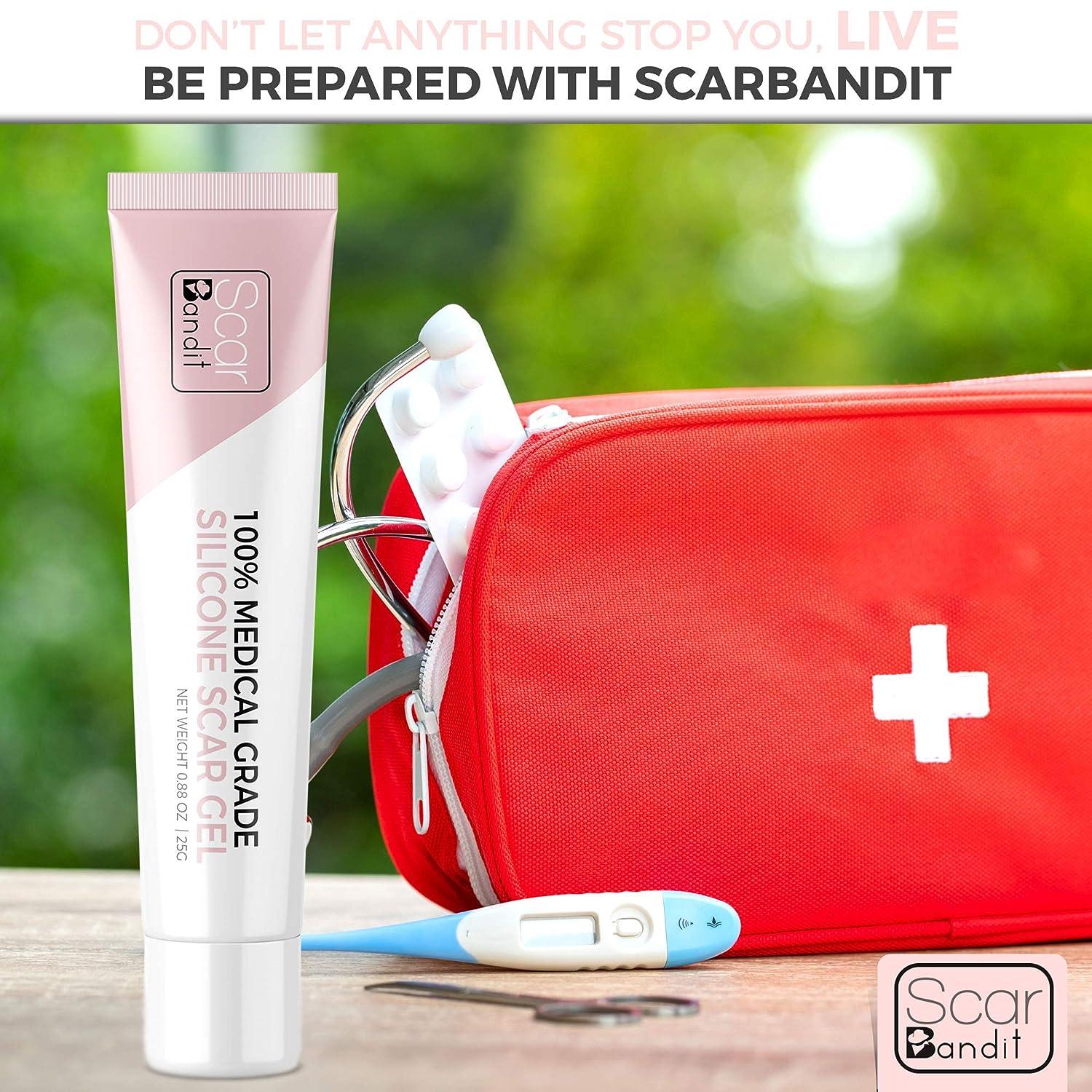 Scarbandit Advanced Scar Gel - Non-Sticky Silicone for Keloid, Stretch ...