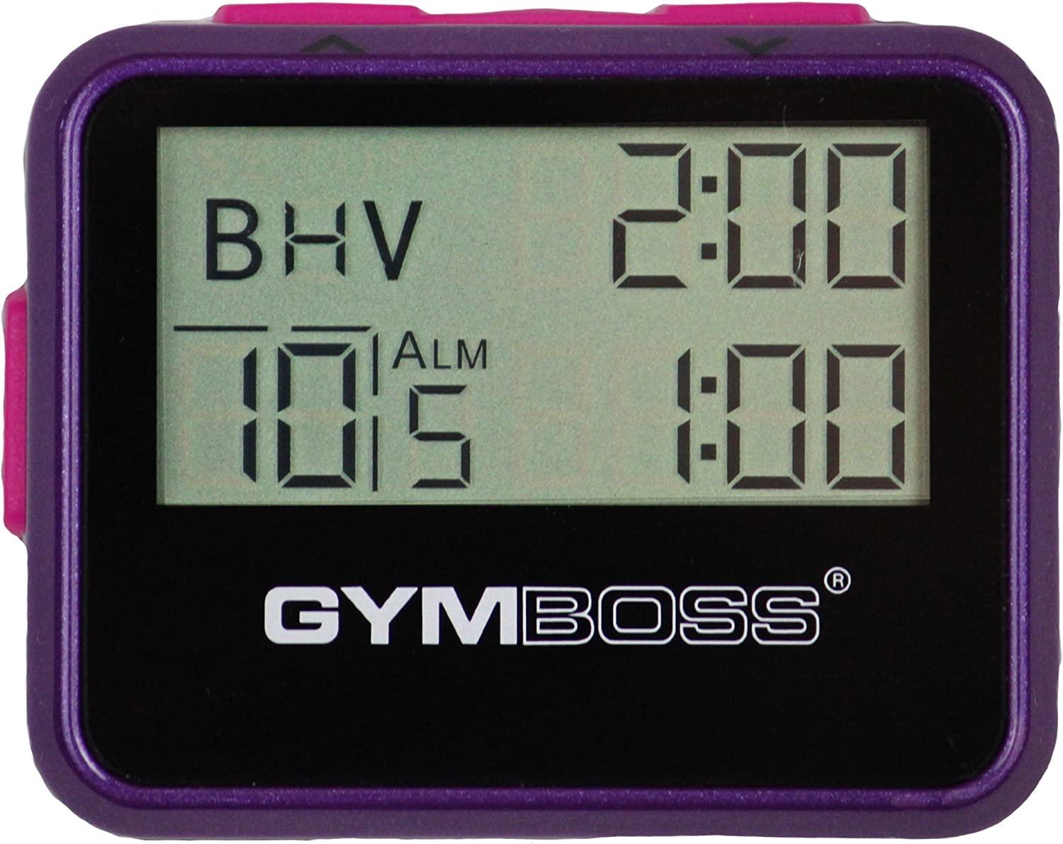 Gymboss Interval Timer and Stopwatch - Violet / Pink Metallic Gloss ...
