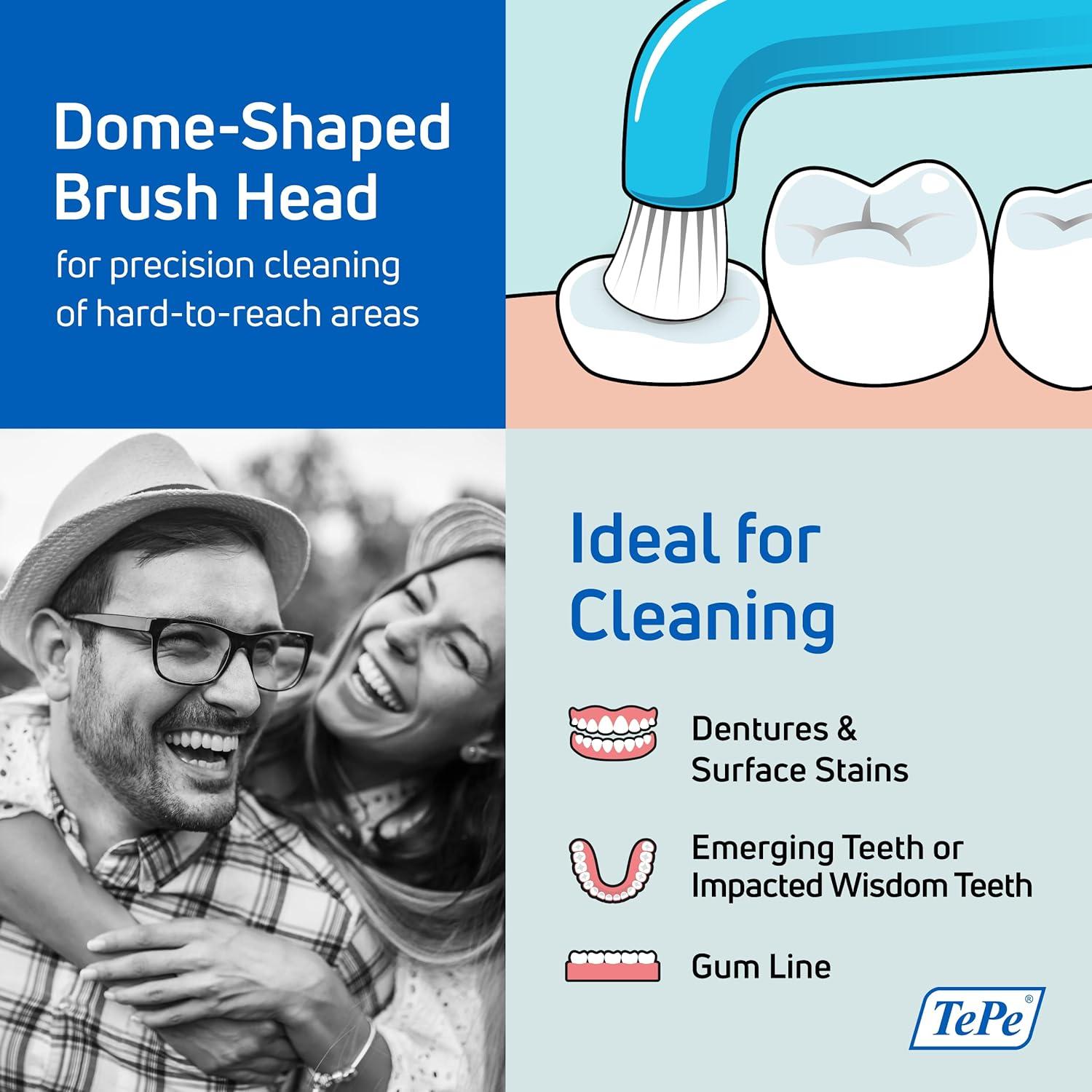 TEPE Compact Single Tuft Brush for Braces, Gum Line, and Implants ...