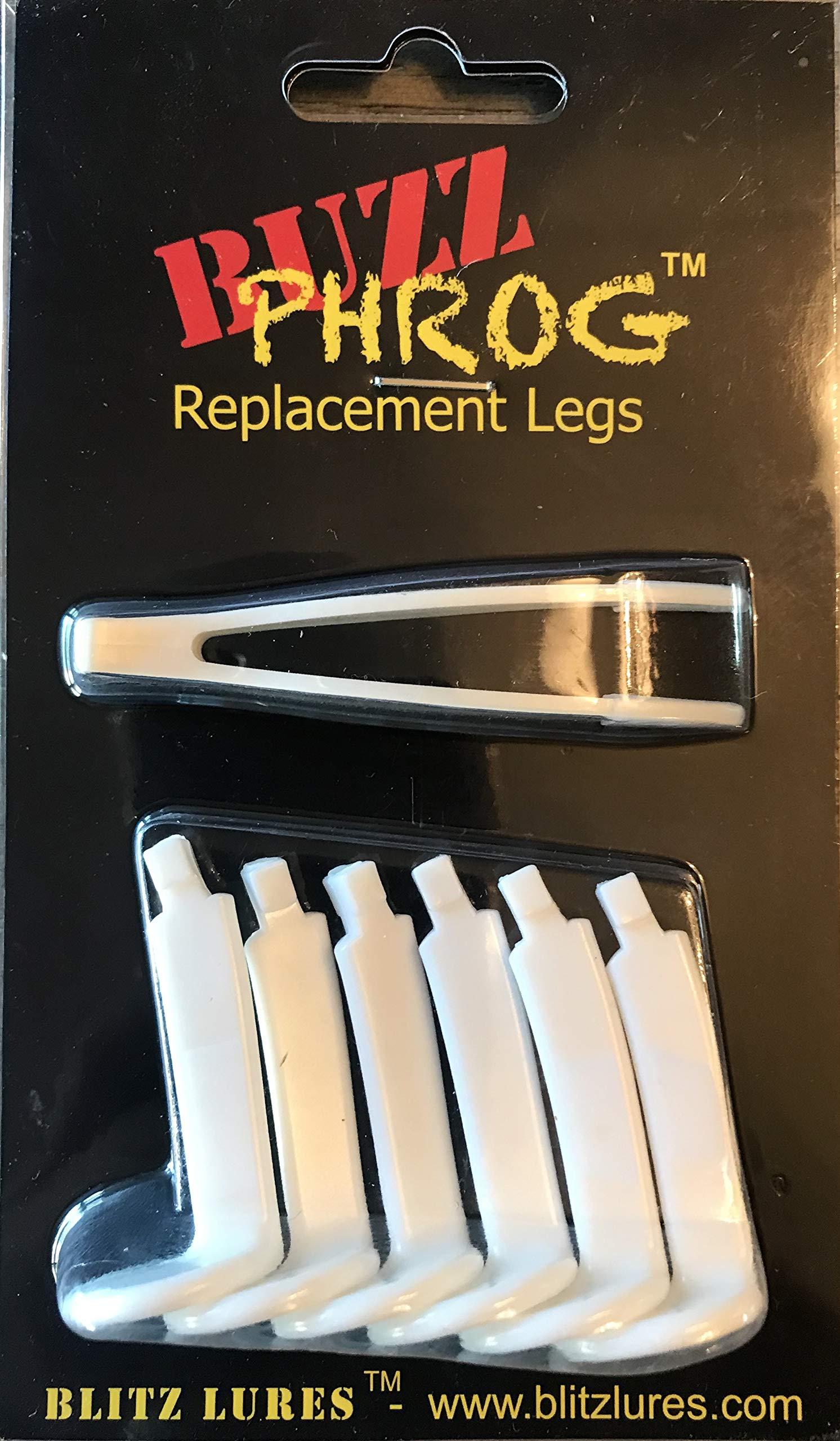 Blitz Buzz Phrog - Hollow Body Frog as seen in The BASSMASTER April 2020 Issue White (6pcs)