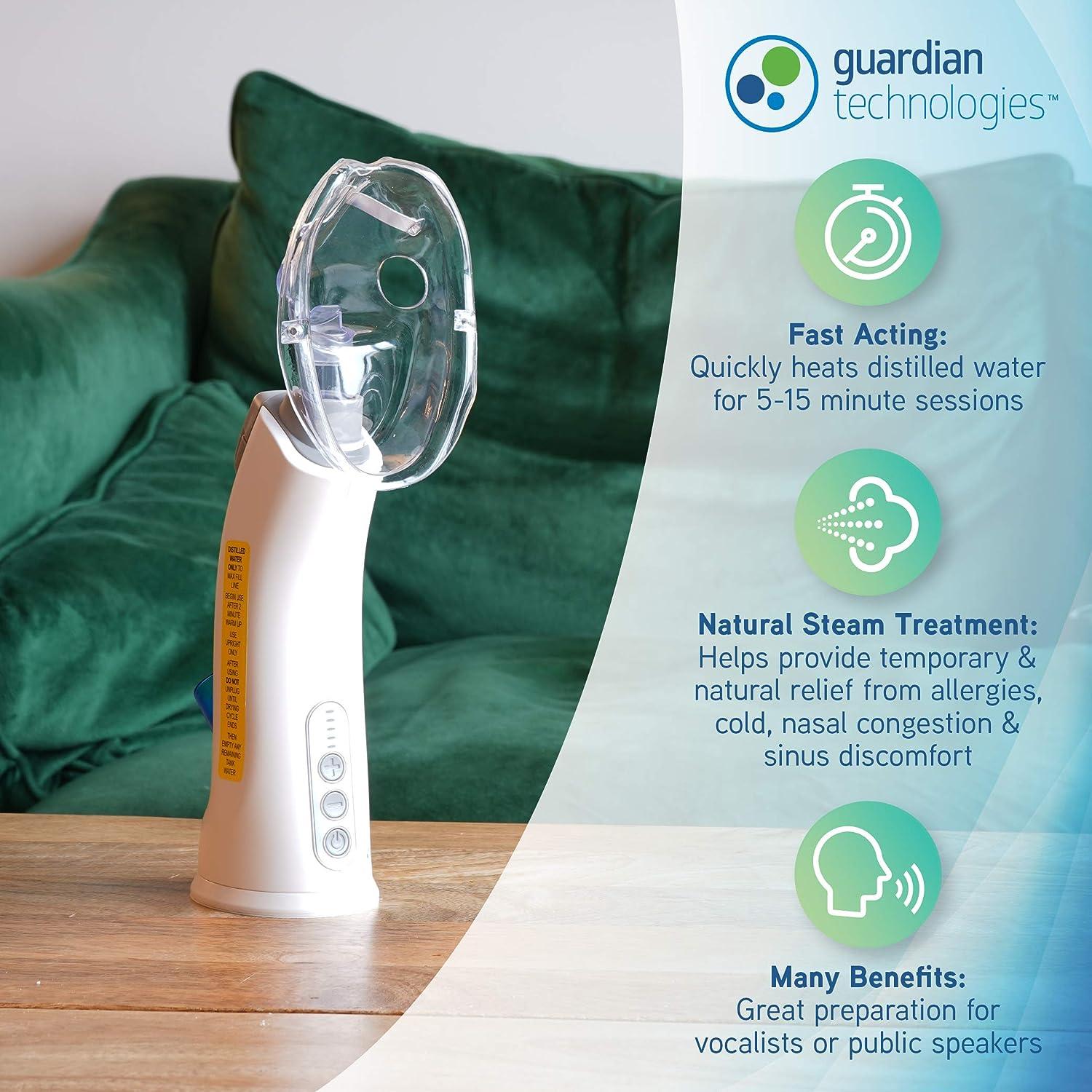 Pure Guardian MST55 Portable Warm Mist Steam Inhaler with Essential Oil ...