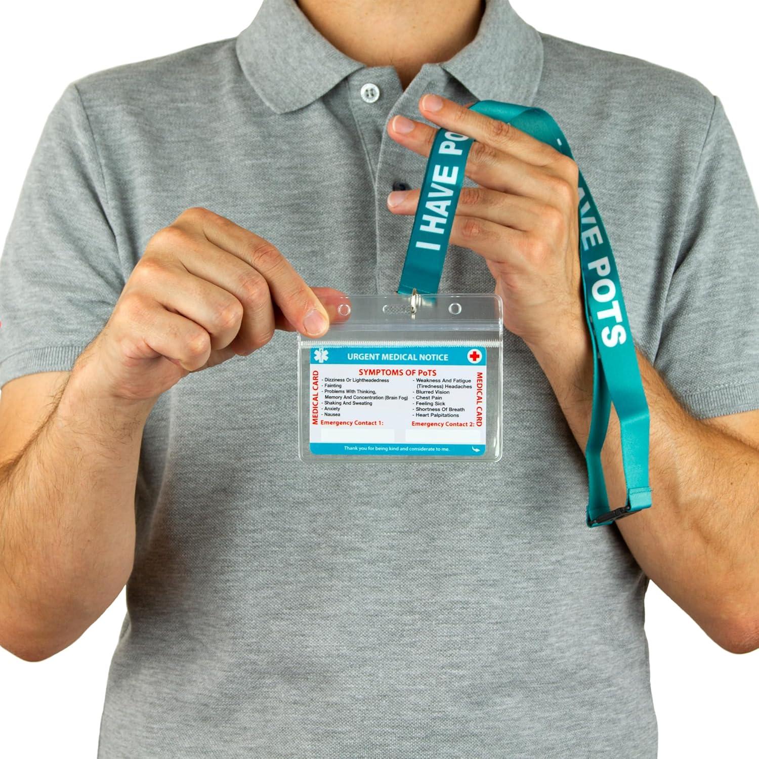 Postural Orthostatic Tachycardia Syndrome (POTS) Medical Card & Lanyard ...