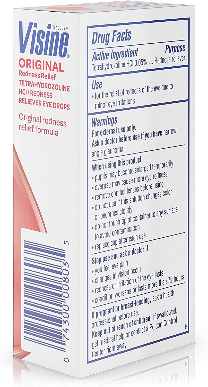 Visine Original Redness Relief Eye Drops | 0.5 Fl. Oz | Buy Now with ...