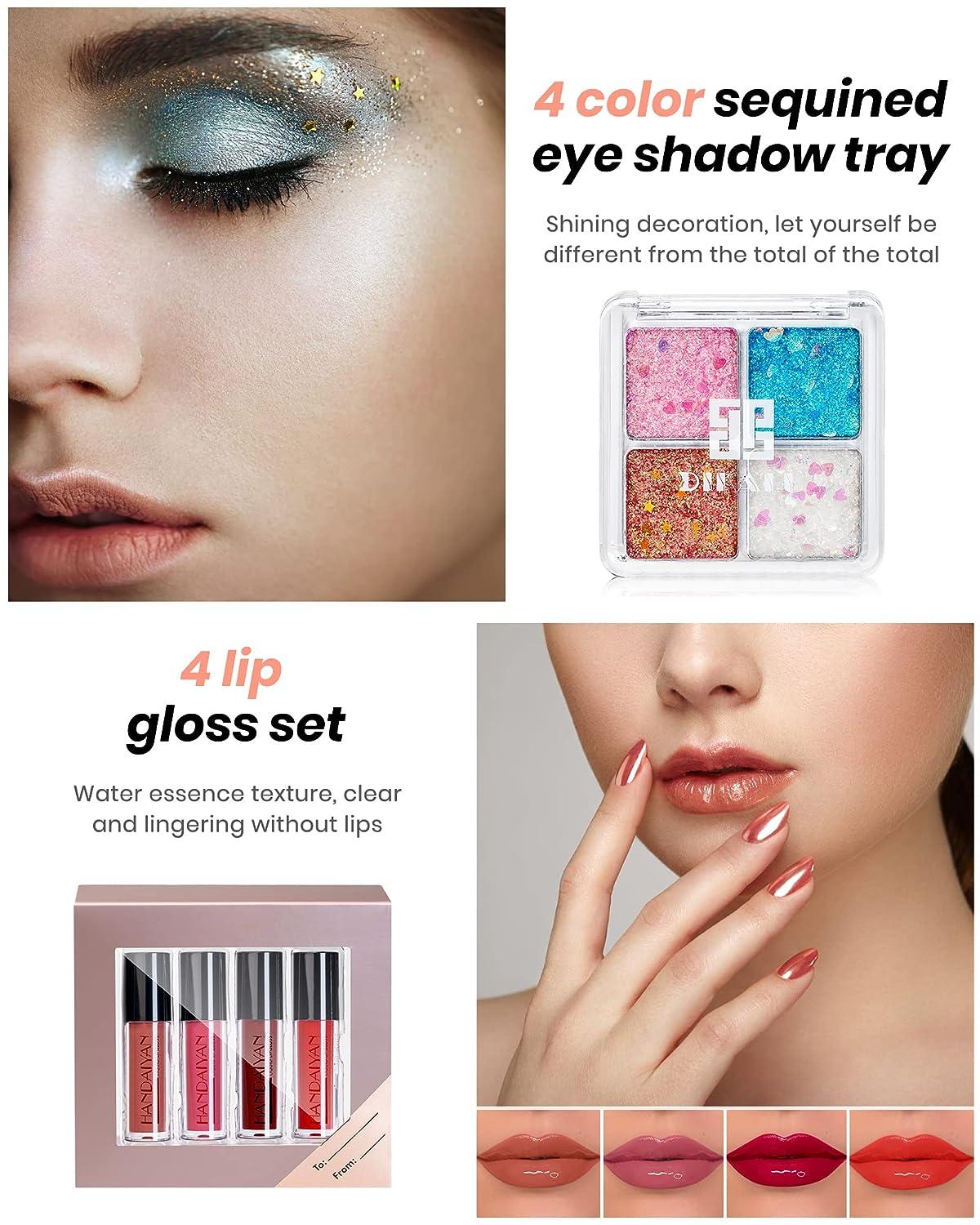 YKEILD 18-Color Makeup Kit for Women: Eyeshadow, Lipstick, Primer ...