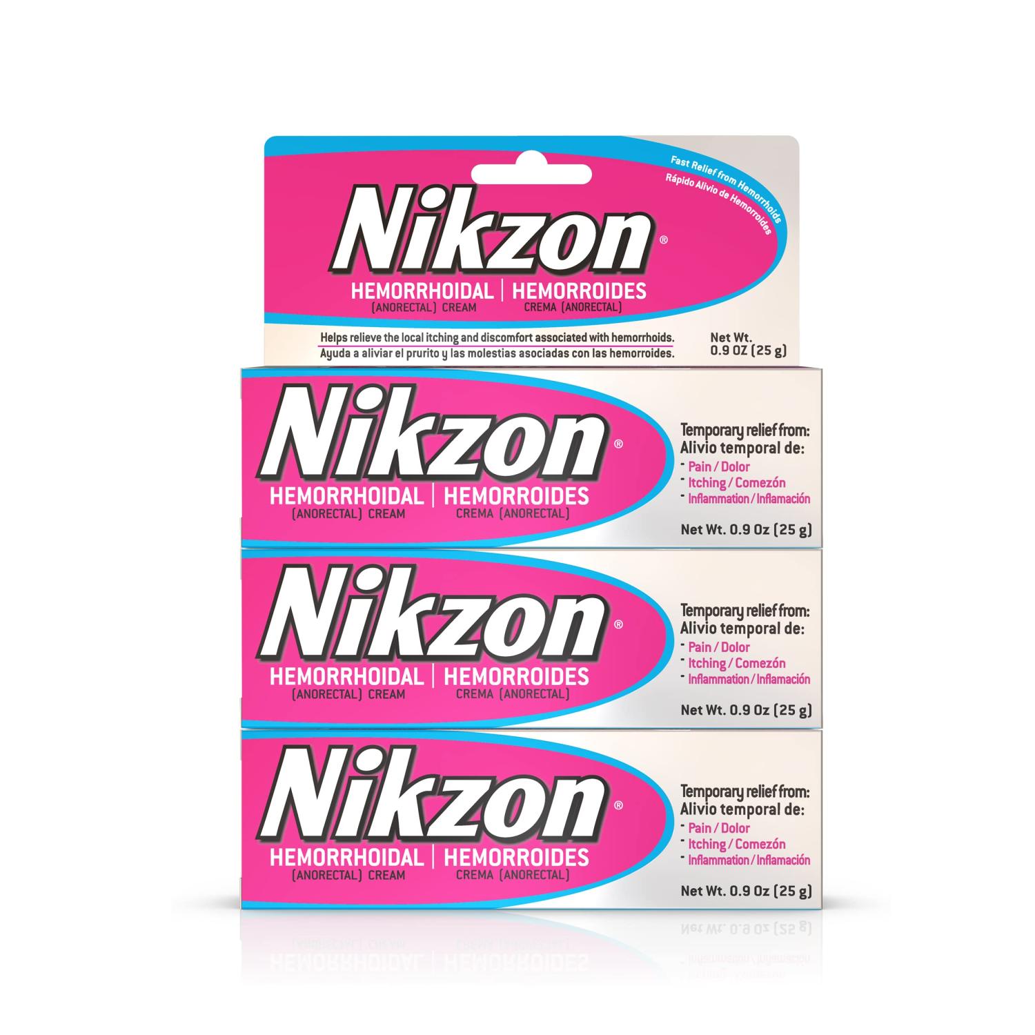 Nikzon Hemorrhoidal Anorectal Cream - Set of 3 | Fast Relief for ...