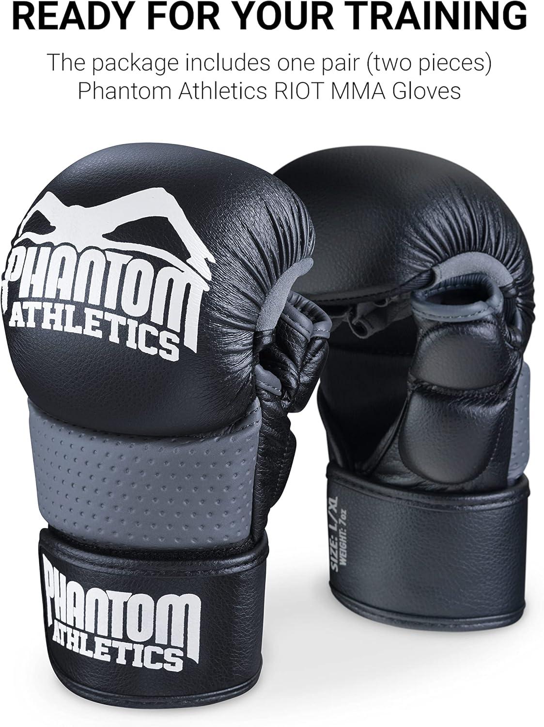 Phantom MMA Gloves Riot | Optimal Protection for Sparring | Thumb ...