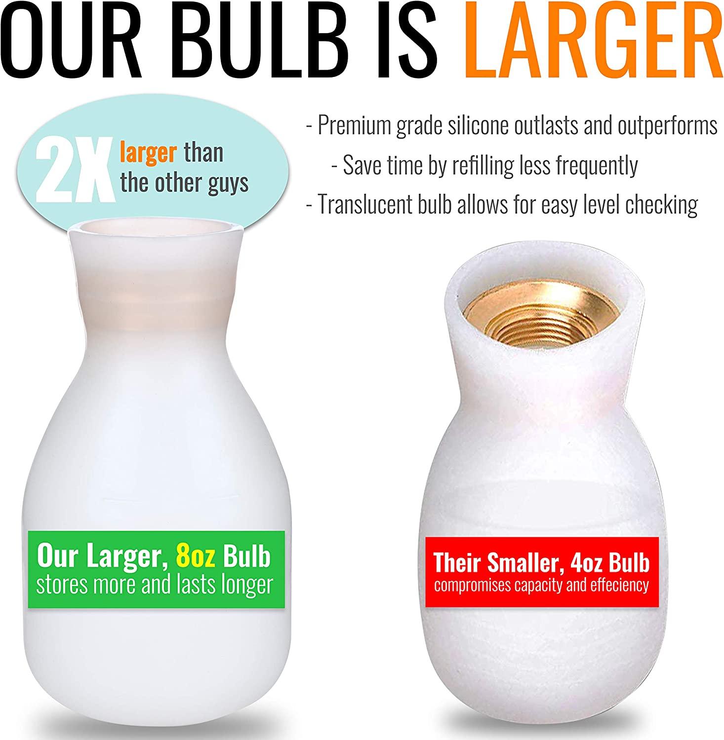 Bizzy One Powder Duster - Extra Large 8 oz Diatomaceous Earth Bulb ...