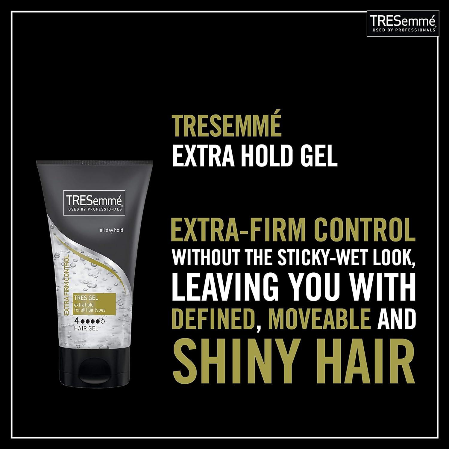 TRESemme Extra Firm Control Hair Gel 2oz (Pack of 3) - Salon-Quality ...