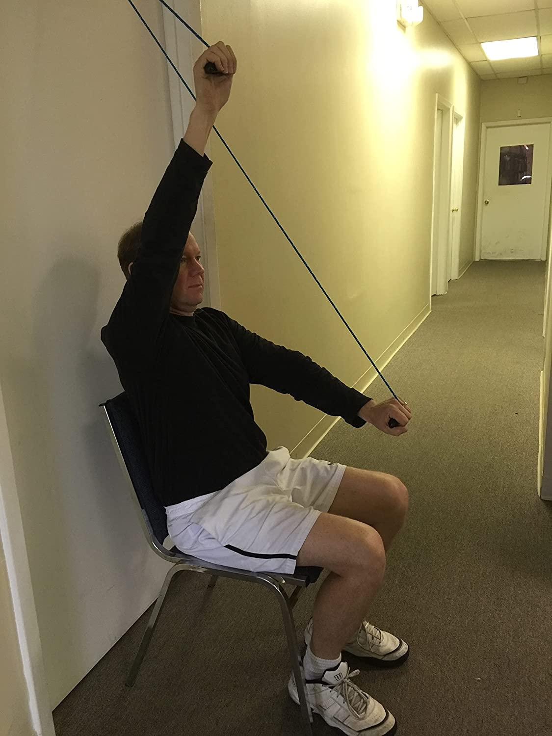 Therapists Choice Shoulder Pulley - Over the Door with Exercise Guide ...