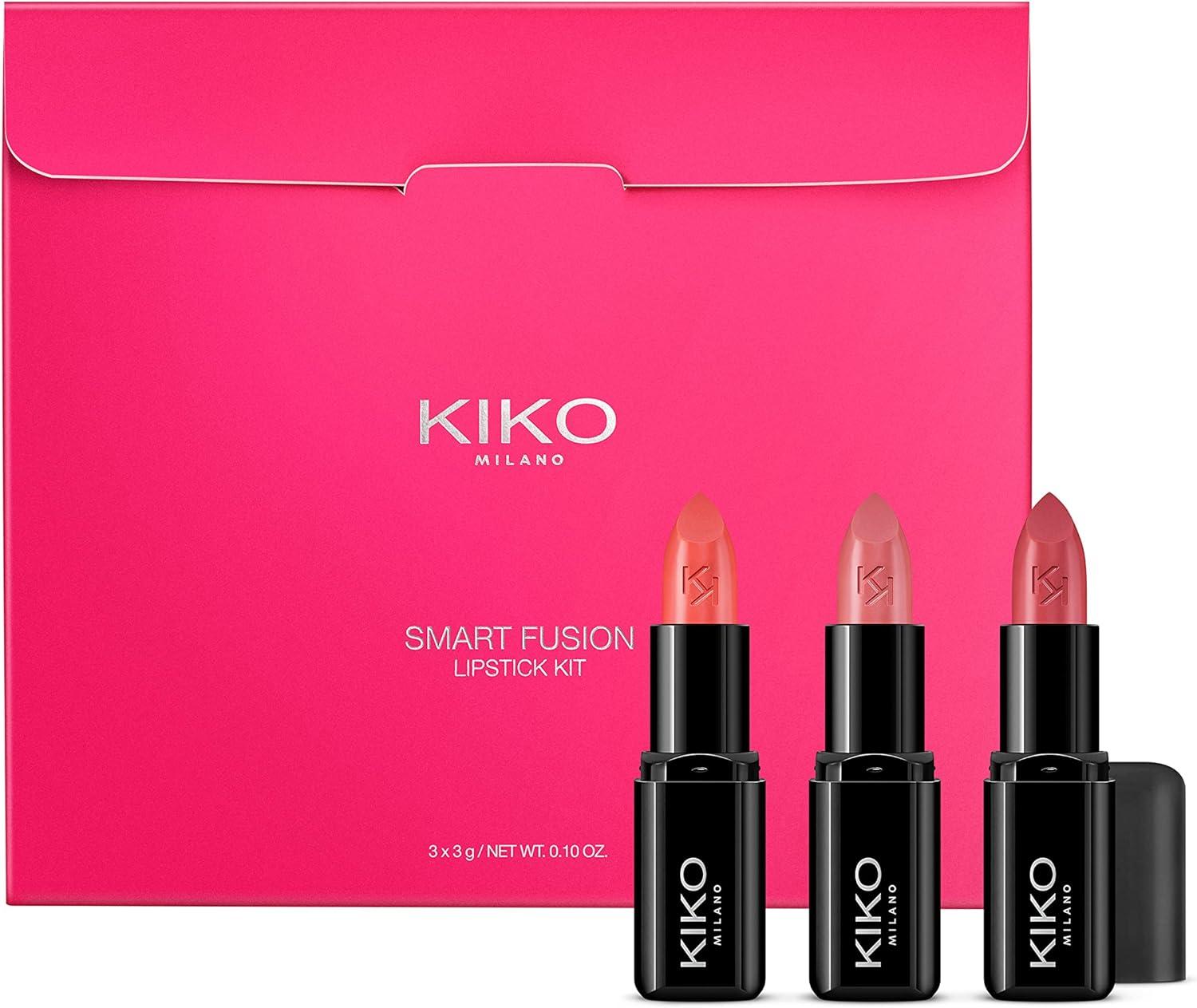 KIKO Milano Smart Fusion Lipstick Kit 02 - 3 Radiant-Finish Lipsticks ...