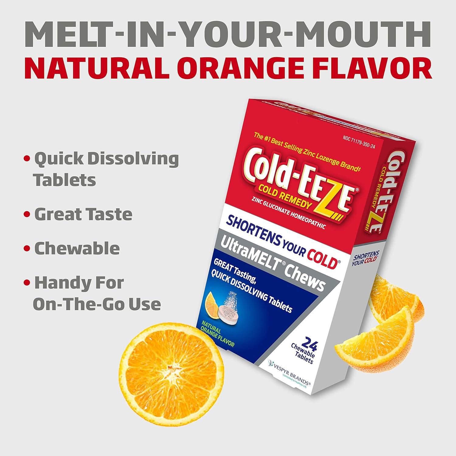 Cold-EEZE UltraMELT Chews 24 Count - Homeopathic Cold Relief Chewable ...