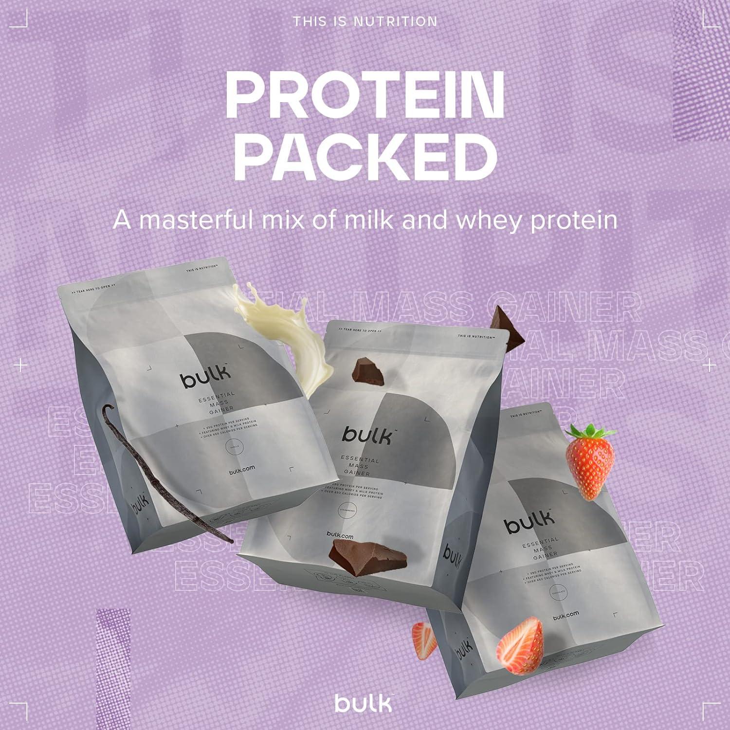 Bulk Essential Mass Gainer Protein Shake | Chocolate Flavor 2.5kg ...