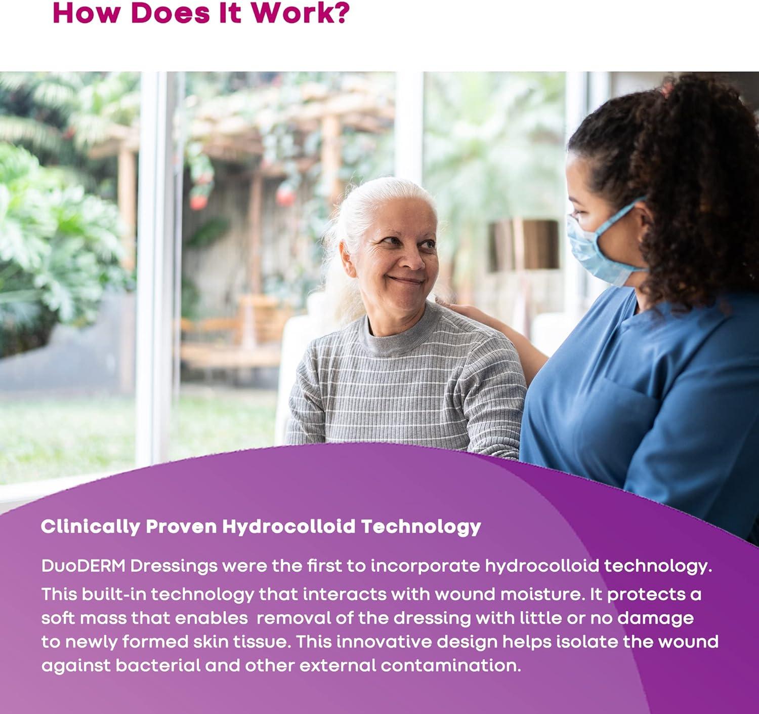 DuoDERM CGF Hydrocolloid 4x4 Sterile Dressing for Partial & Full ...