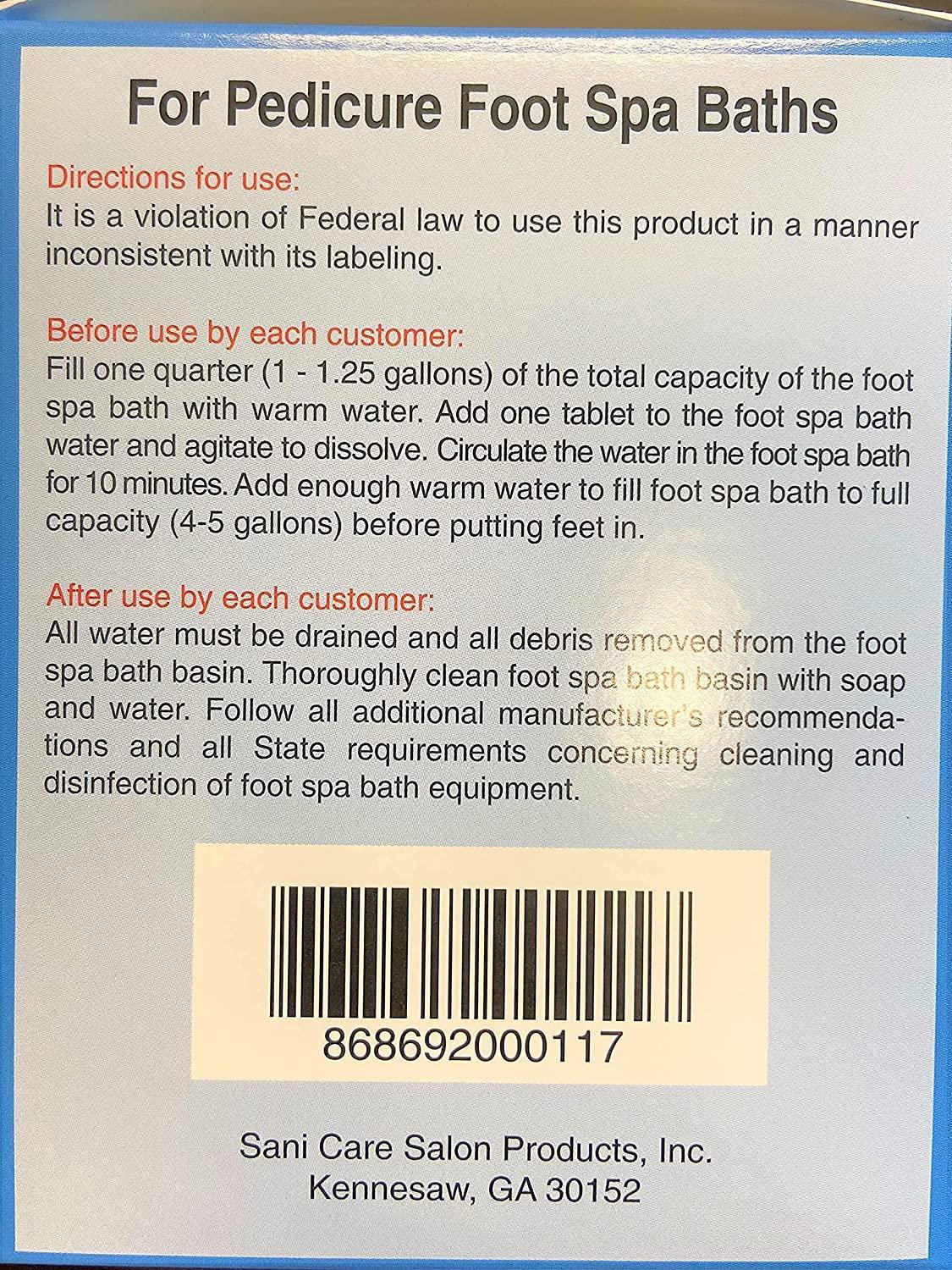 SANI CARE Sani-Tablet 100 Tablets (Model SAN0100) - Disinfectant ...