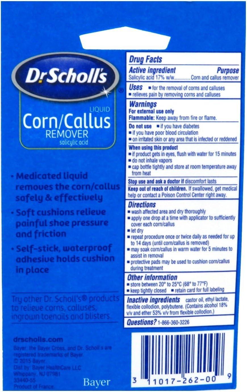 Dr. Scholl's Liquid Corn & Callus Remover Liquid Kit- 1/3 fl oz. Dr. Scholl's Liquid Corn & Callus Remover Liquid Kit- 1/3 fl oz.