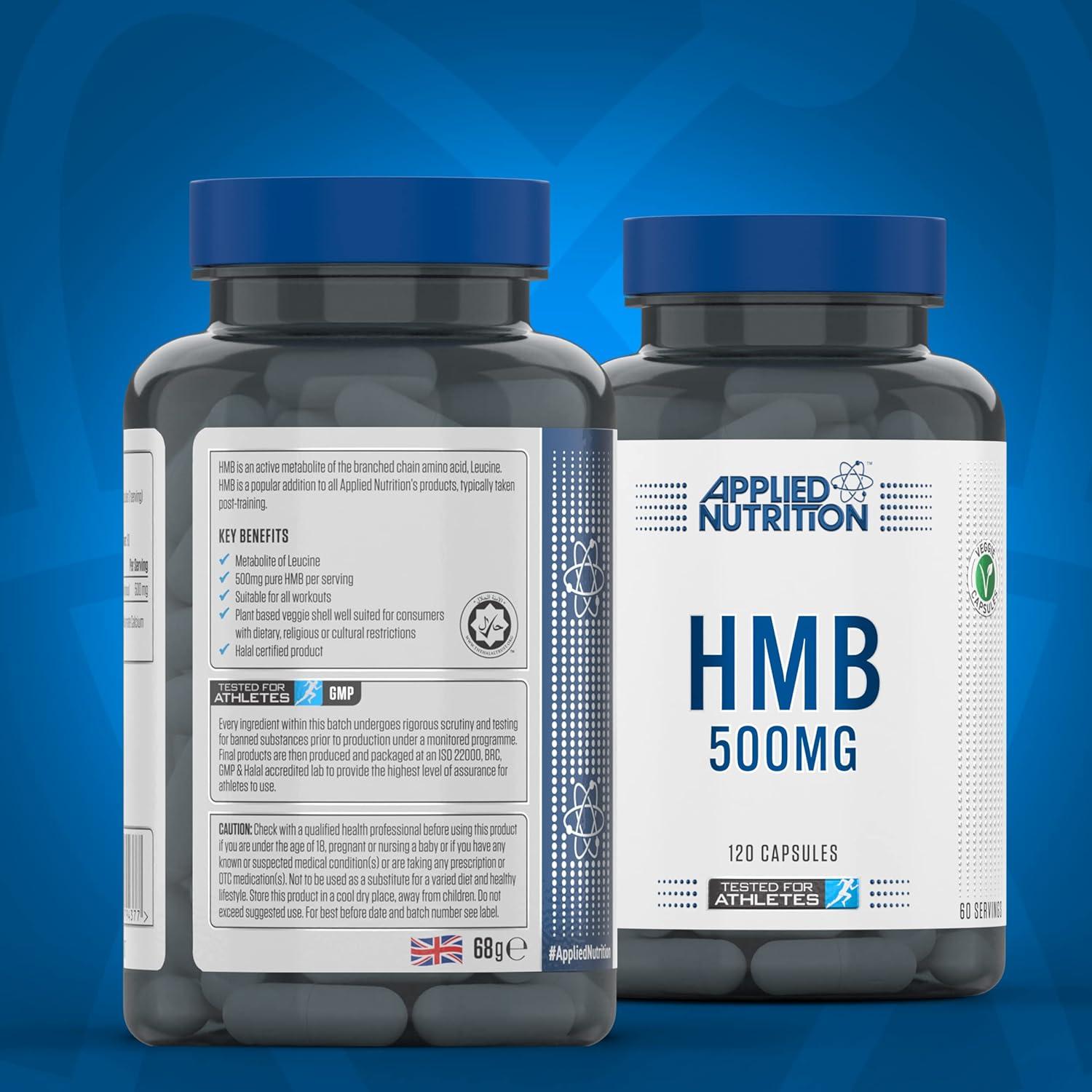 Applied Nutrition HMB 500mg Capsules Leucine Amino Acid Supplement for ...