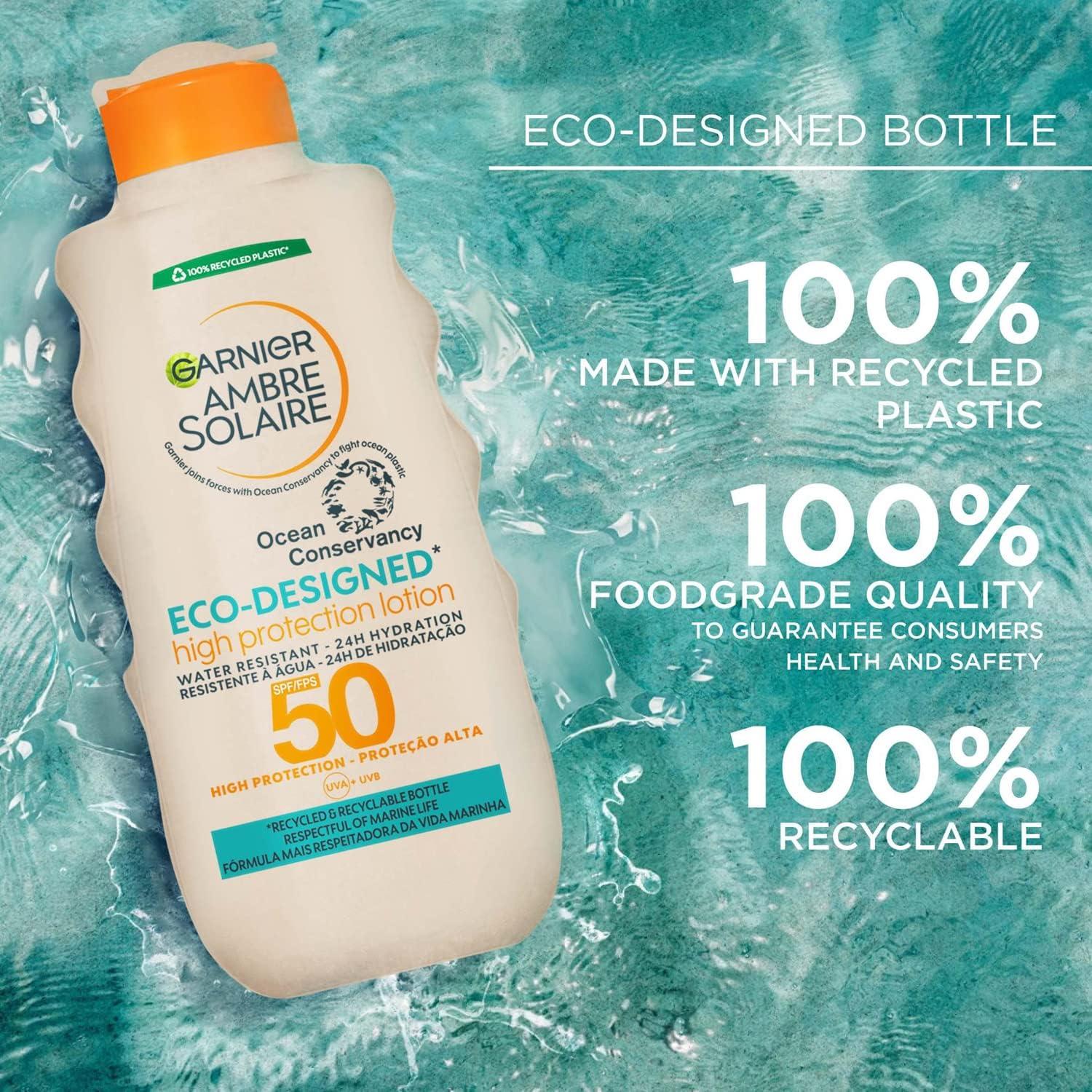 Garnier Ambre Solaire Eco Design Sun Protection Sun Cream Lotion SPF50 ...