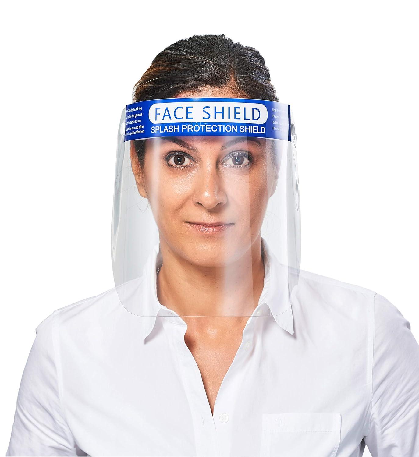 Buy 5 Pack Face Shield - Anti-Fog Visor with Comfortable Padding | Best ...