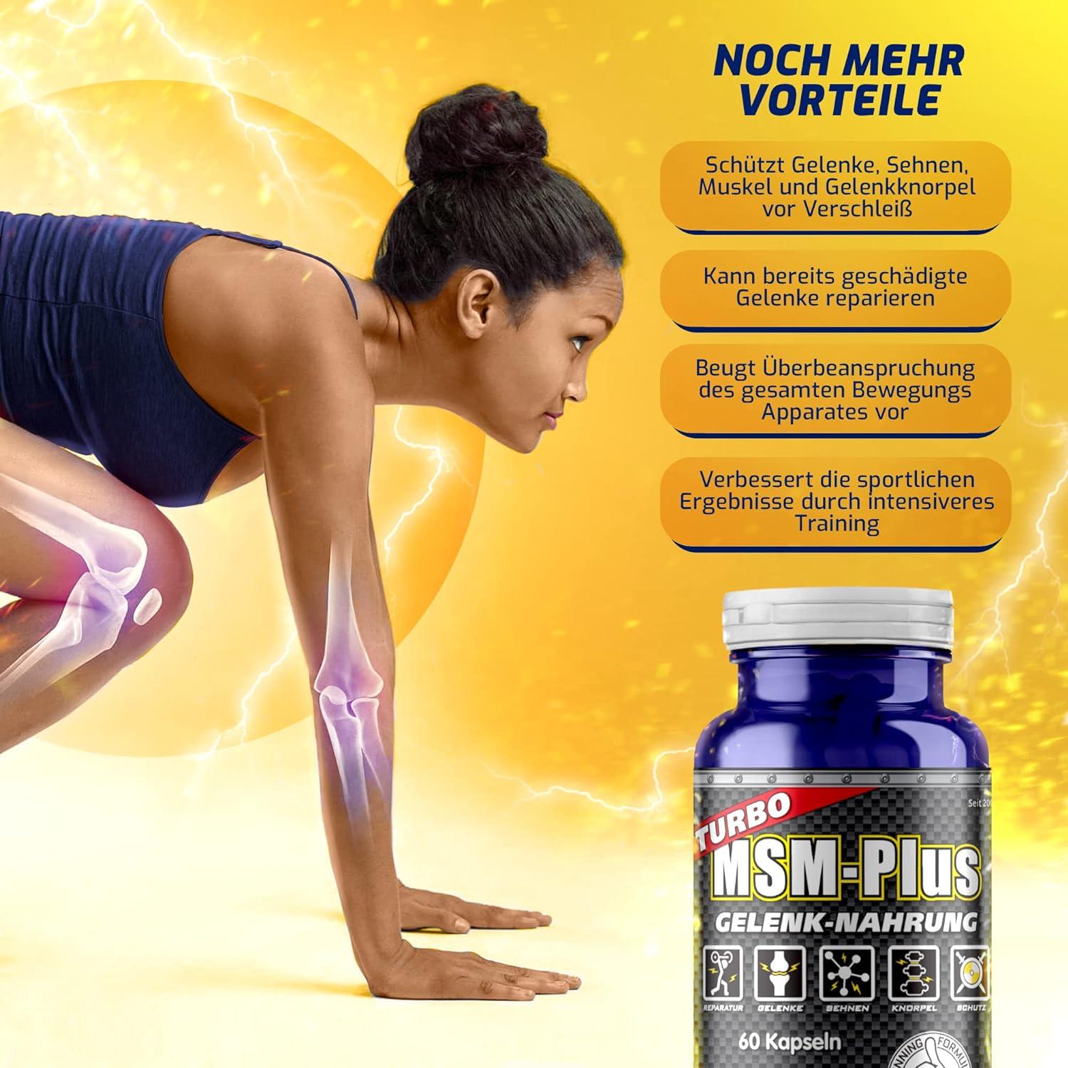 Goldfield MSM Plus | High-Dose MSM Capsules for Joints Tendons Muscles ...