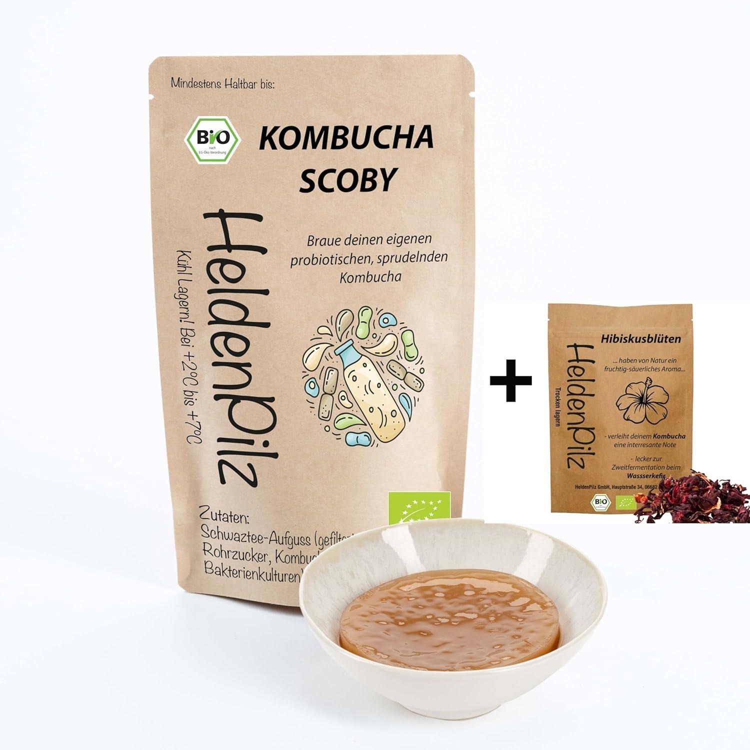 Helden Mazilz Organic Kombucha Scoby - 100% Natural Plastic-Free Brew 6 ...