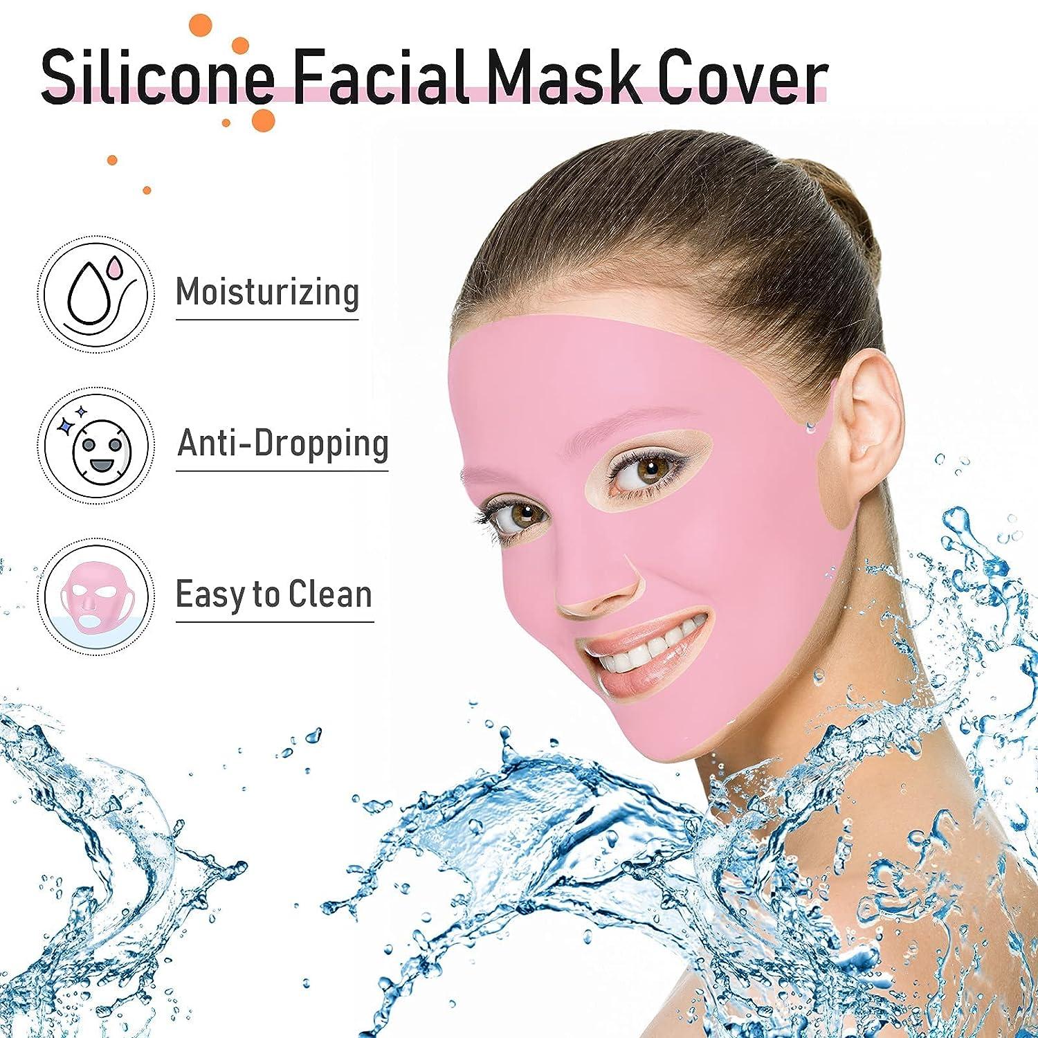 32 Pieces Silicone Facial Pads Set for Smoothing Face, Chest, Neck ...