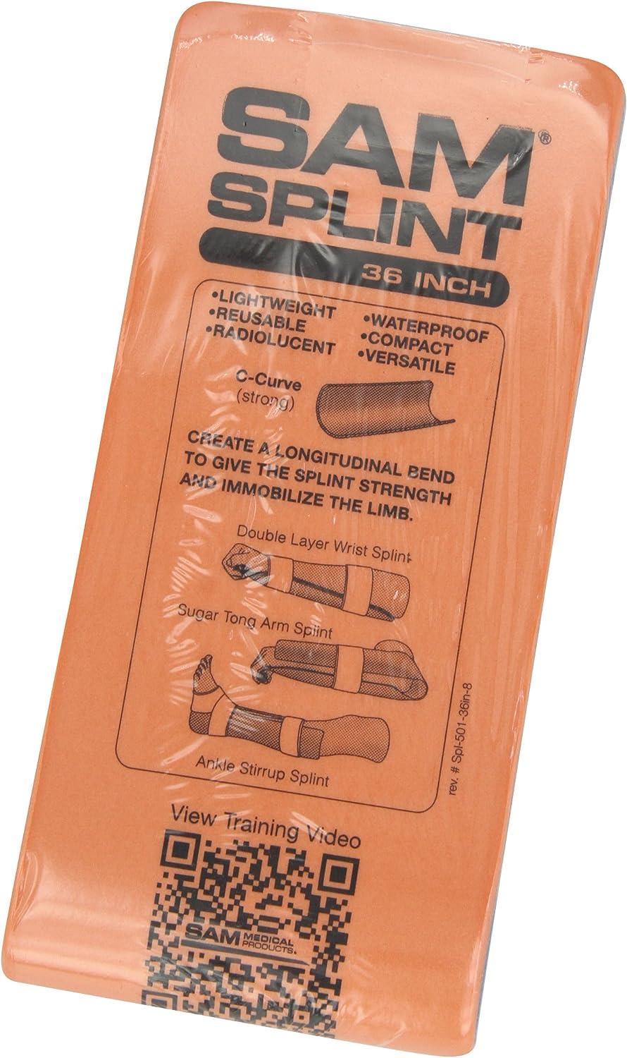 SAM Medical Flat Fold Splint Orange 36 - Lightweight & Portable | Buy ...