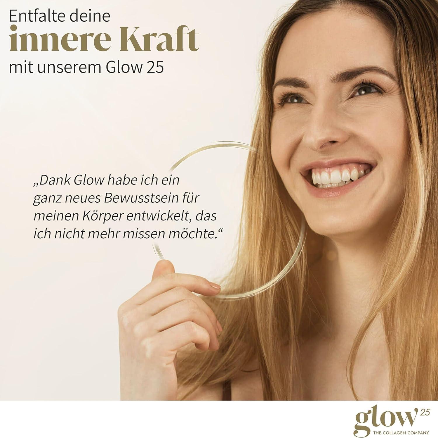 GLOW25 Collagen Powder - Premium Hydrolysate Peptides Type 1 & 3 - 450g ...