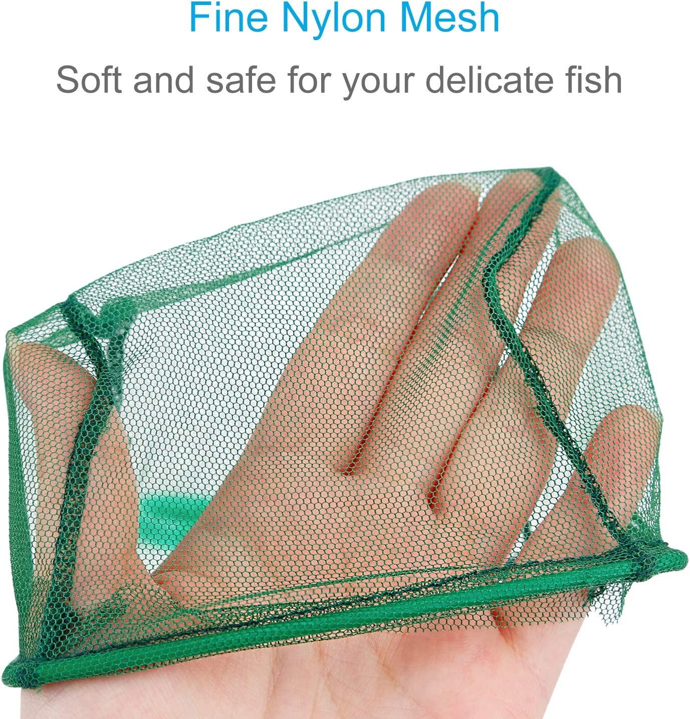 Pawfly 4 Inch Aquarium Net - Fine Mesh Small Fish Catch Net with ...