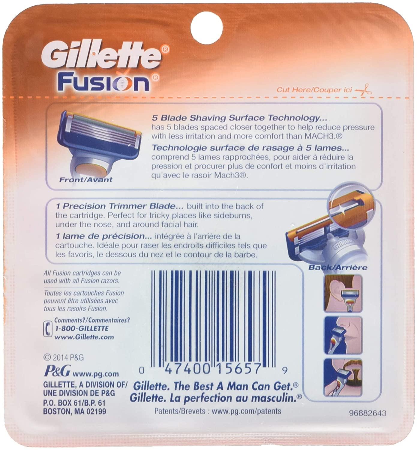 Gillette Fusion Razor Blades - Pack of 4 | Buy Now with Express ...