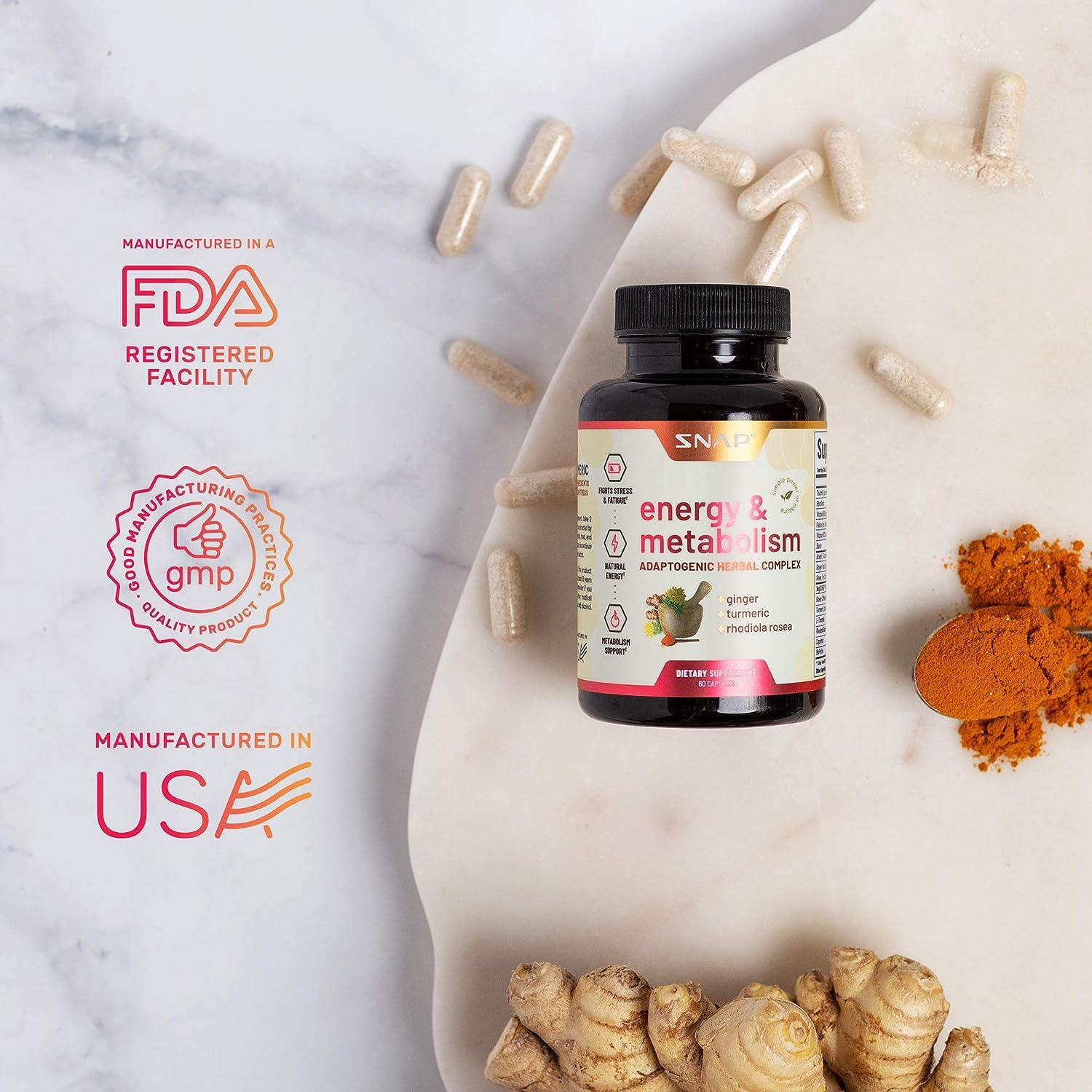 Metabolism & Natural Energy Supplements for Fatigue Relief | Stress ...