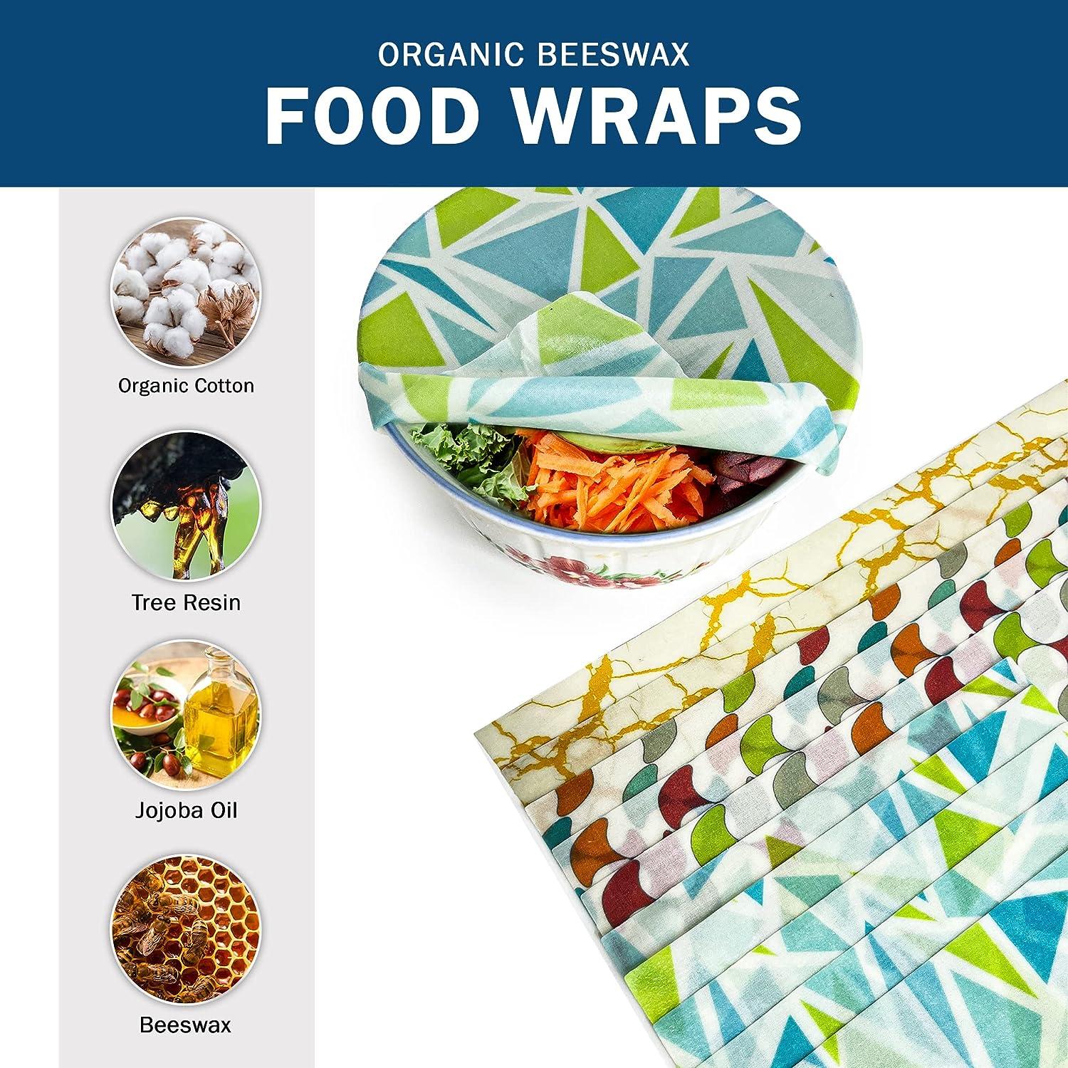 ZENDX Beeswax Wrap Assorted 10 Pack - Eco-Friendly Reusable Food Wrap ...