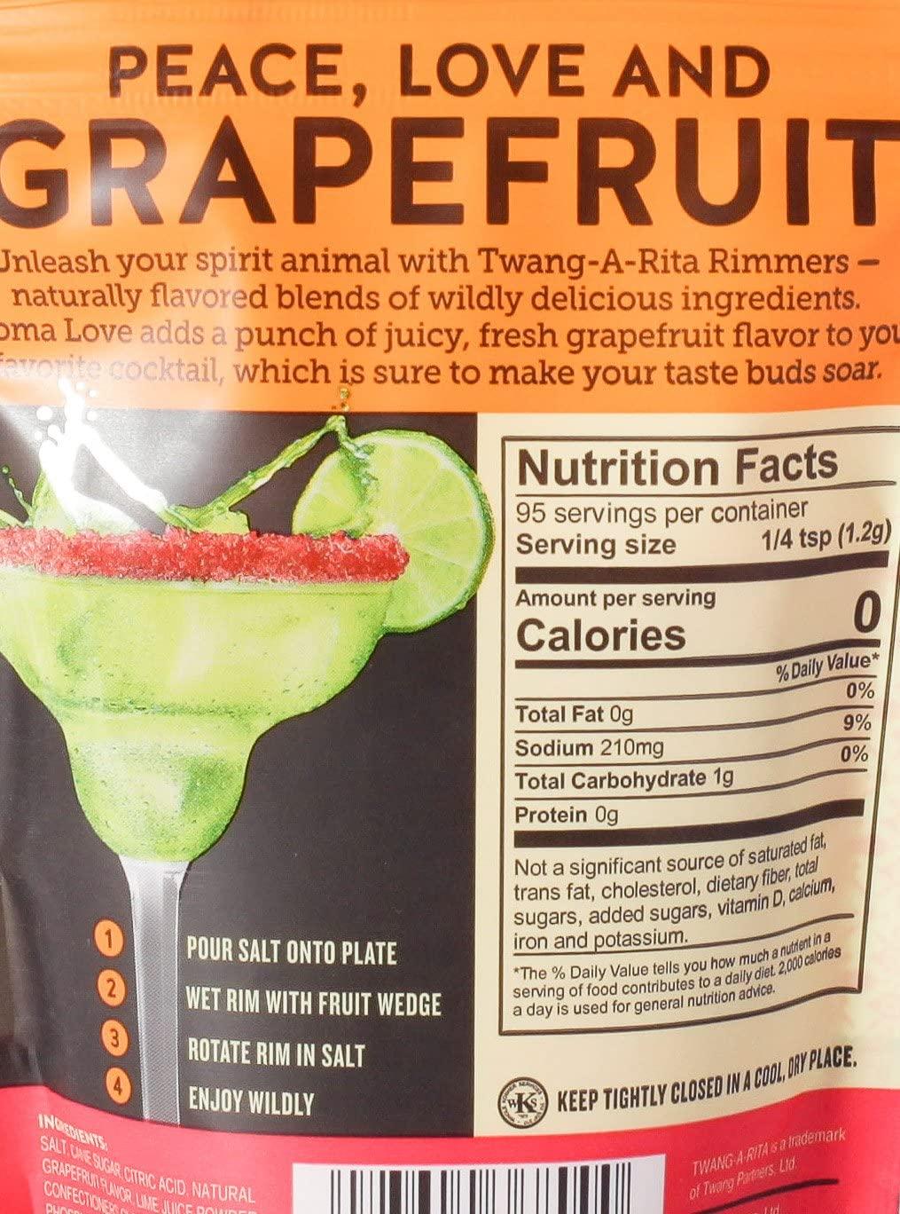 Twang-a-Rita Rimming Salt Variety Pack - 4 oz Pouch (2 Pack) Paloma ...