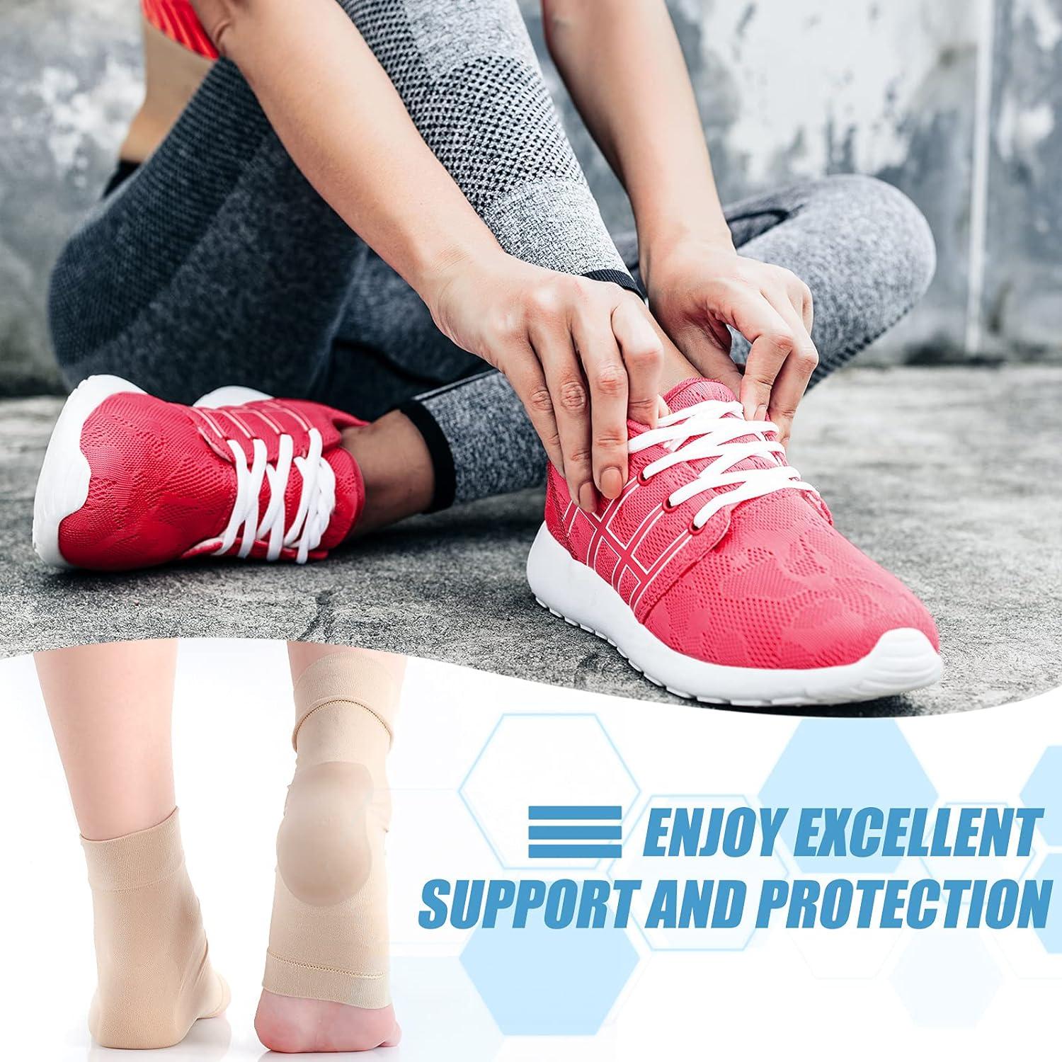 Eurzom 2 Pairs Heel Gel Sleeve for Achilles Tendonitis & Plantar ...