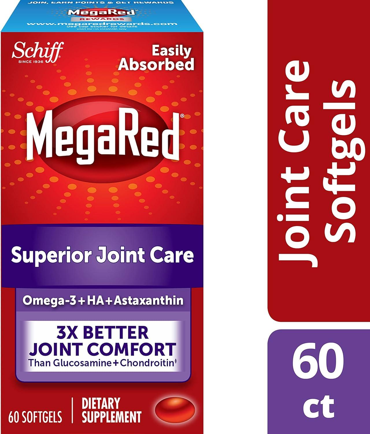2-Pack Megared Joint Care Softgels, 120 Count | Buy Now with Express ...
