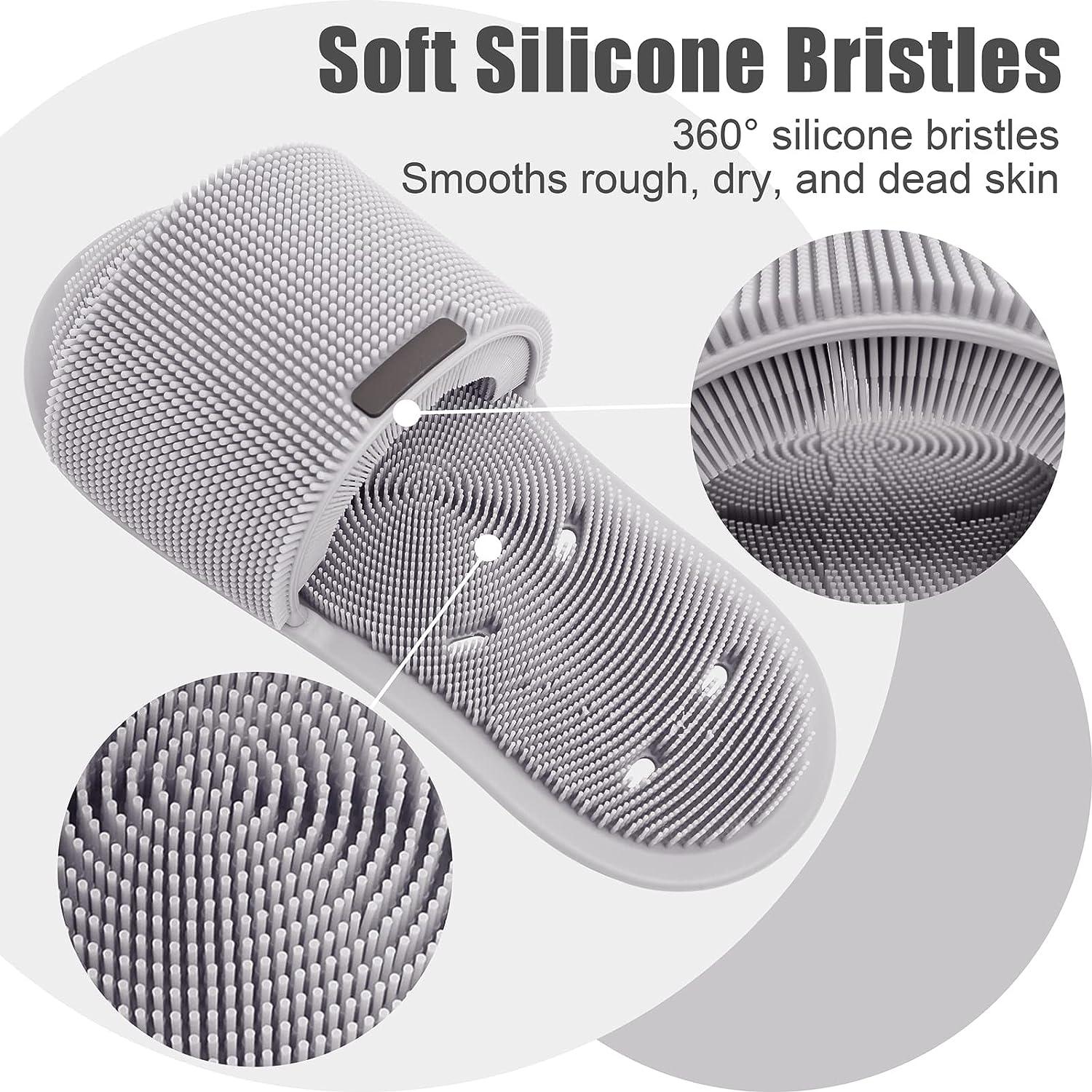 Silicone Shower Foot Scrubber - Non-Slip Personal Foot Massage ...