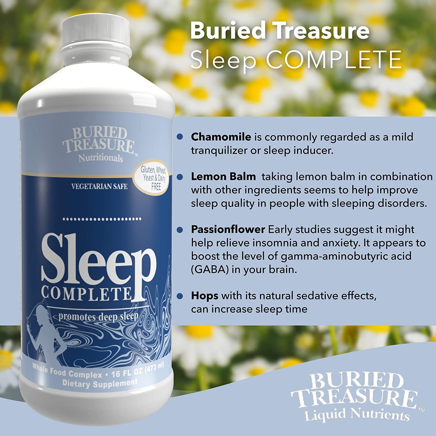 Buried Treasure Sleep Complete - Herbal Sleep Aid with Chamomile ...