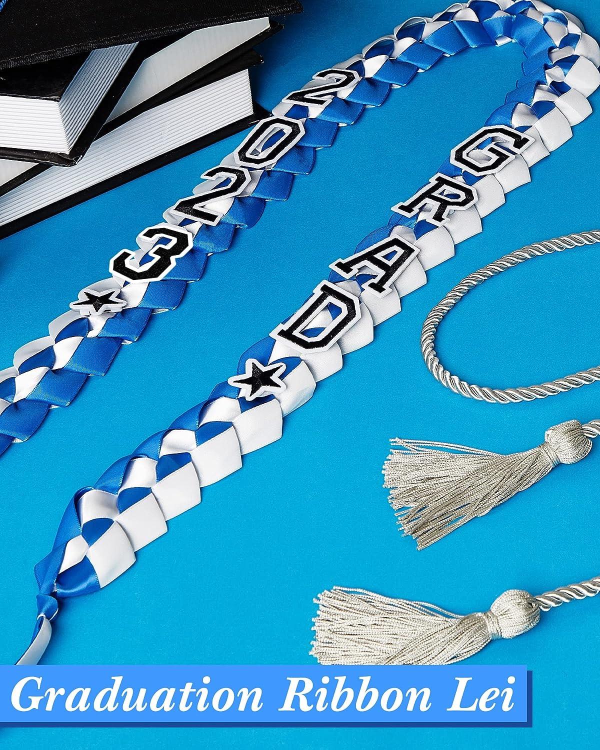 10-Piece Graduation Ribbon Lei Set for Class of 2023 | Handmade Braided ...
