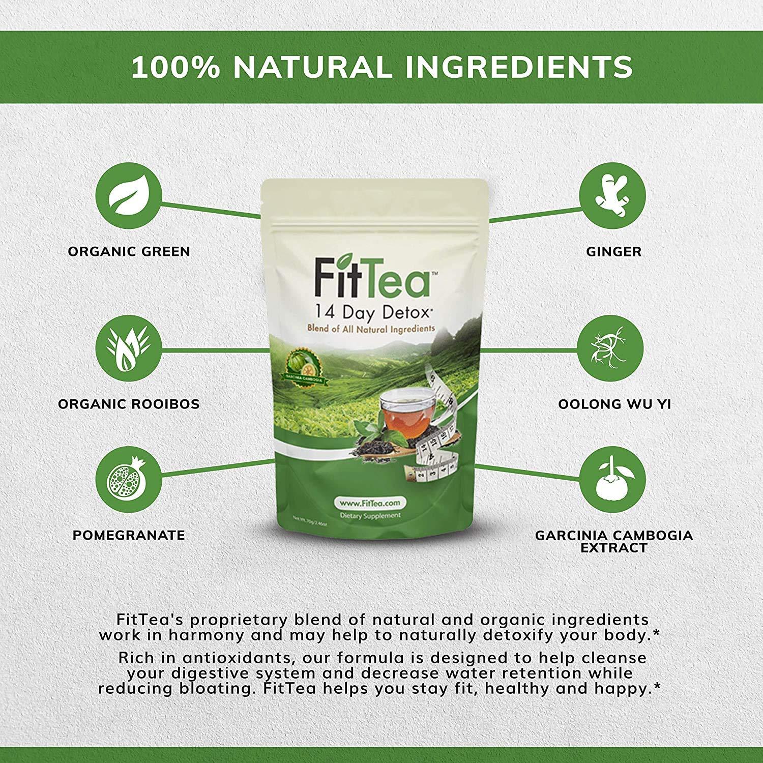 Fit Tea 14 Day Detox Tea for Weight Loss - Clinically Tested Slim Tea ...
