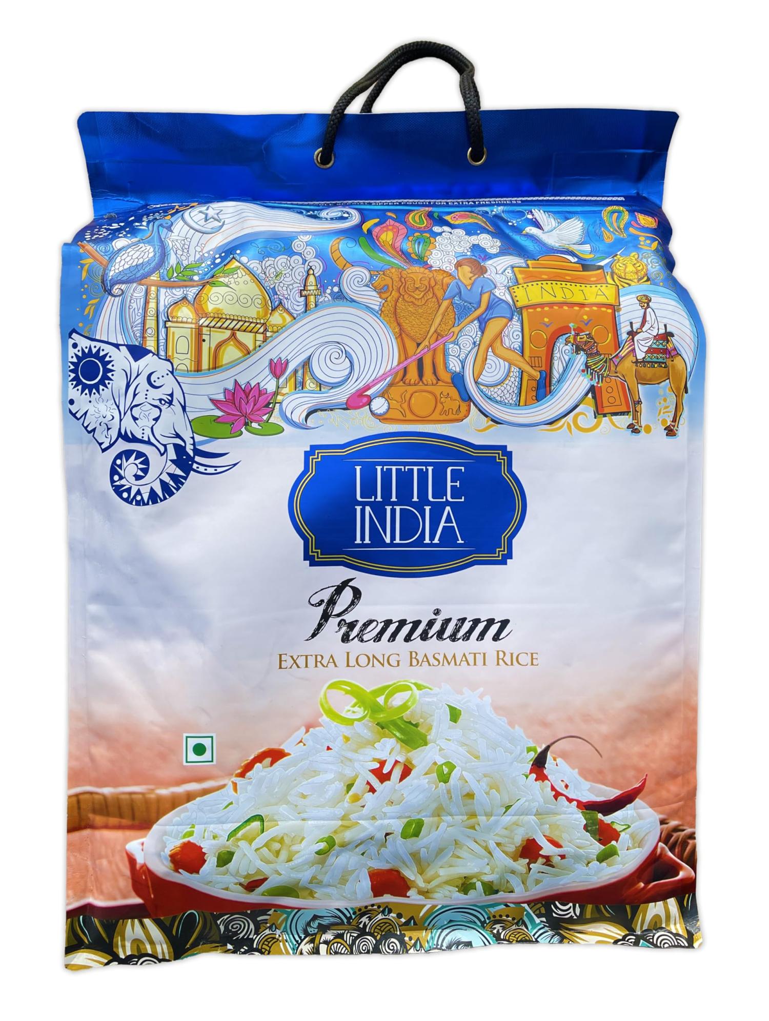 Little India Premium Extra Long Basmati Rice 10kg | Fluffy Delicious ...